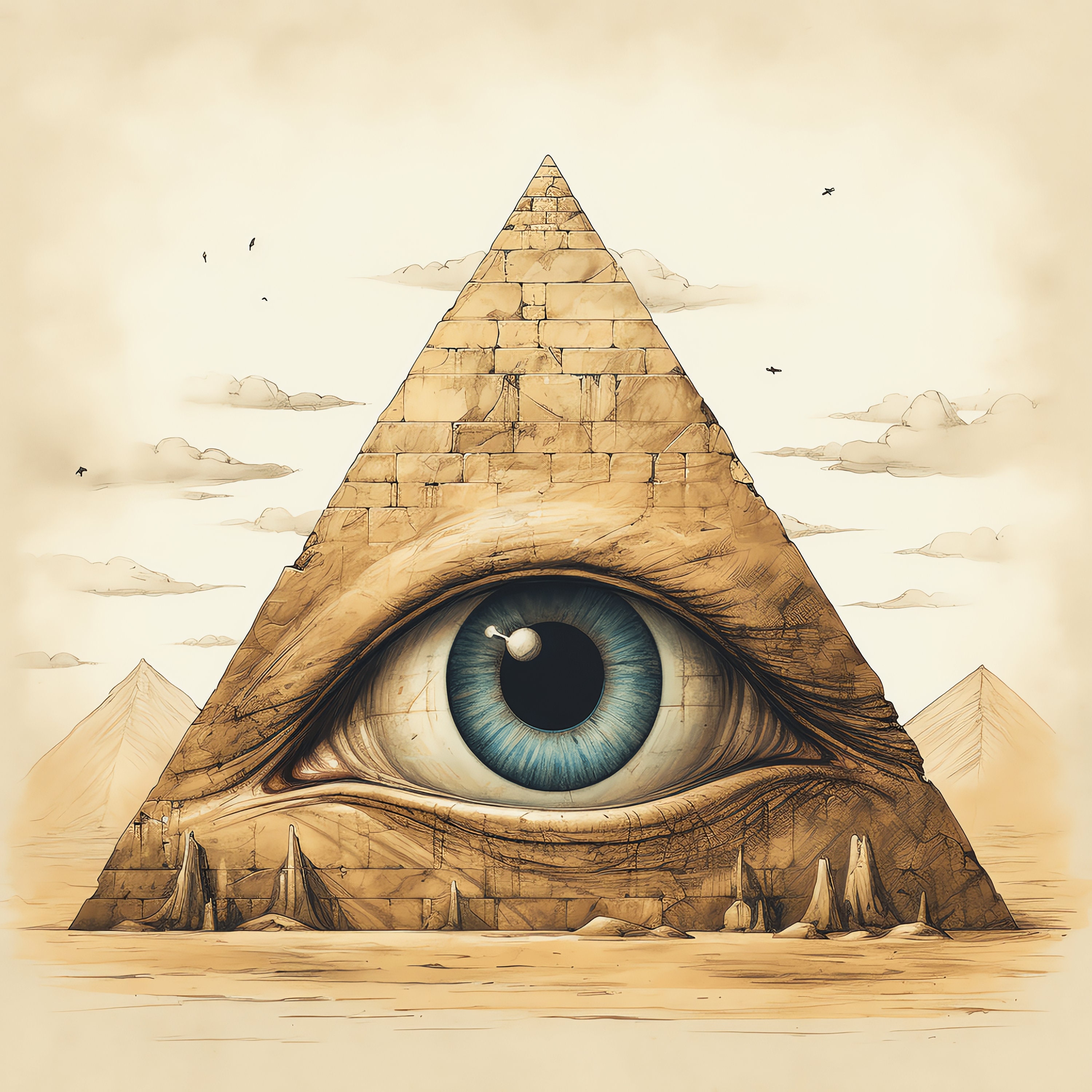 Pyramid With Eye PNG Clipart - 45 High Quality PNG - Instant Download ...