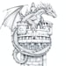 Lineart Dragon Castle Turret PNG Clipart Bundle - 46 High Quality PNG ...