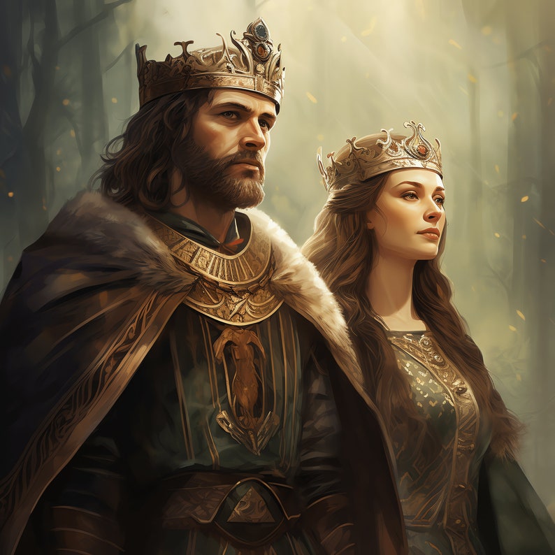 Celtic King and Queen PNG Clipart - 45 High Quality PNG - Instant ...
