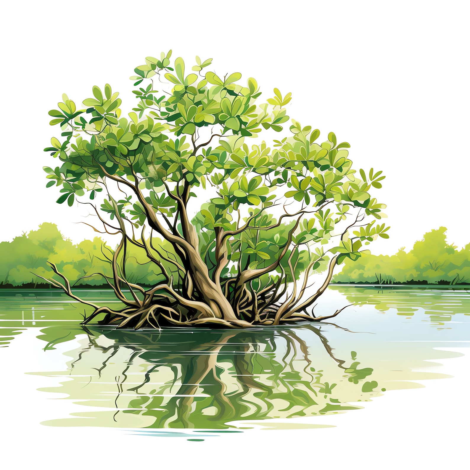 Mangrove Clipart - 45 High Quality Jpgs - Digital Download - Card ...