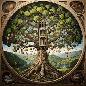 Renaissance Tree of Life PNG Bundle - 50 High Quality PNG - Instant ...