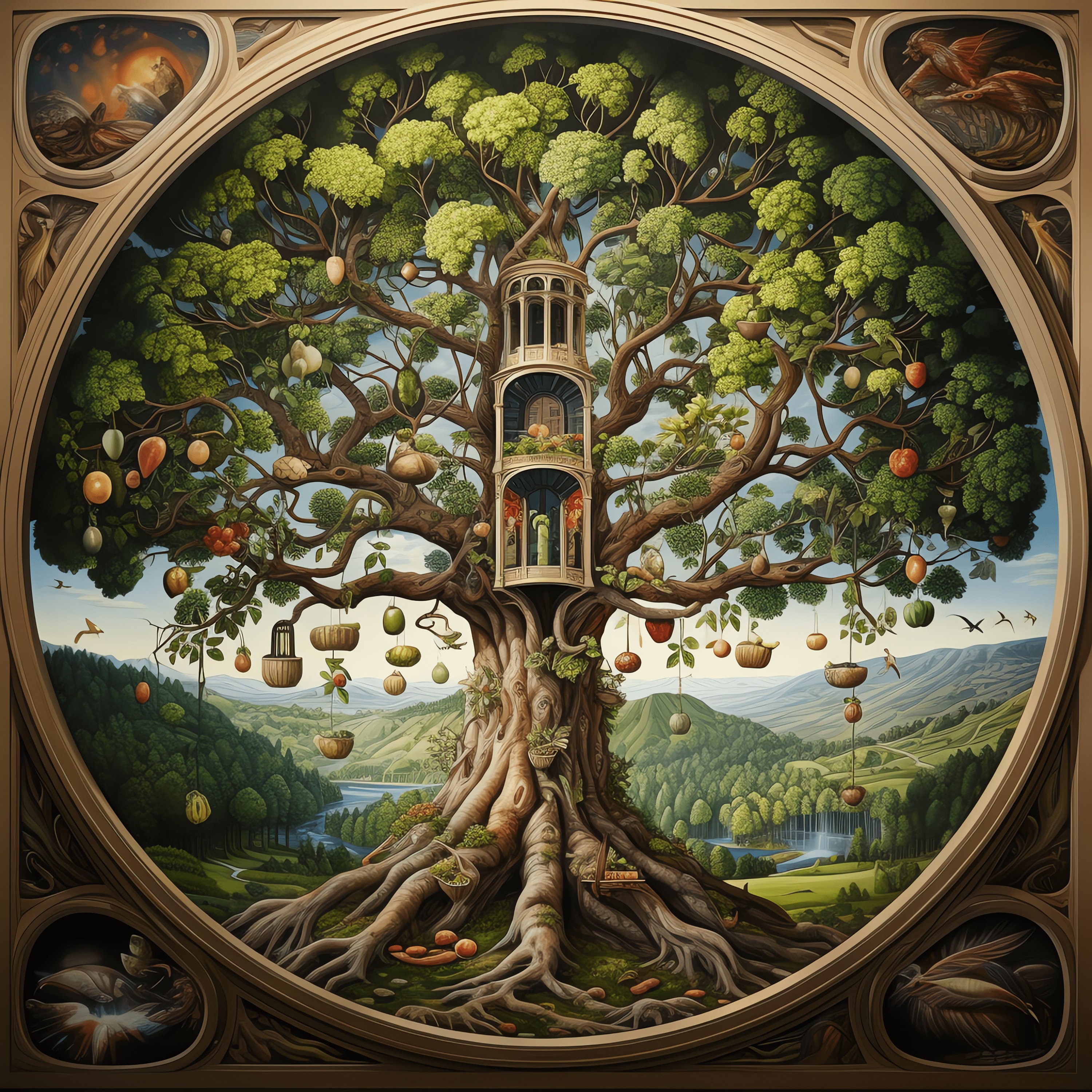Renaissance Tree of Life PNG Bundle 50 High Quality PNG Instant ...