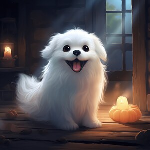 Cute Ghost Dog PNG Clipart Bundle 45 High Quality PNG - Etsy