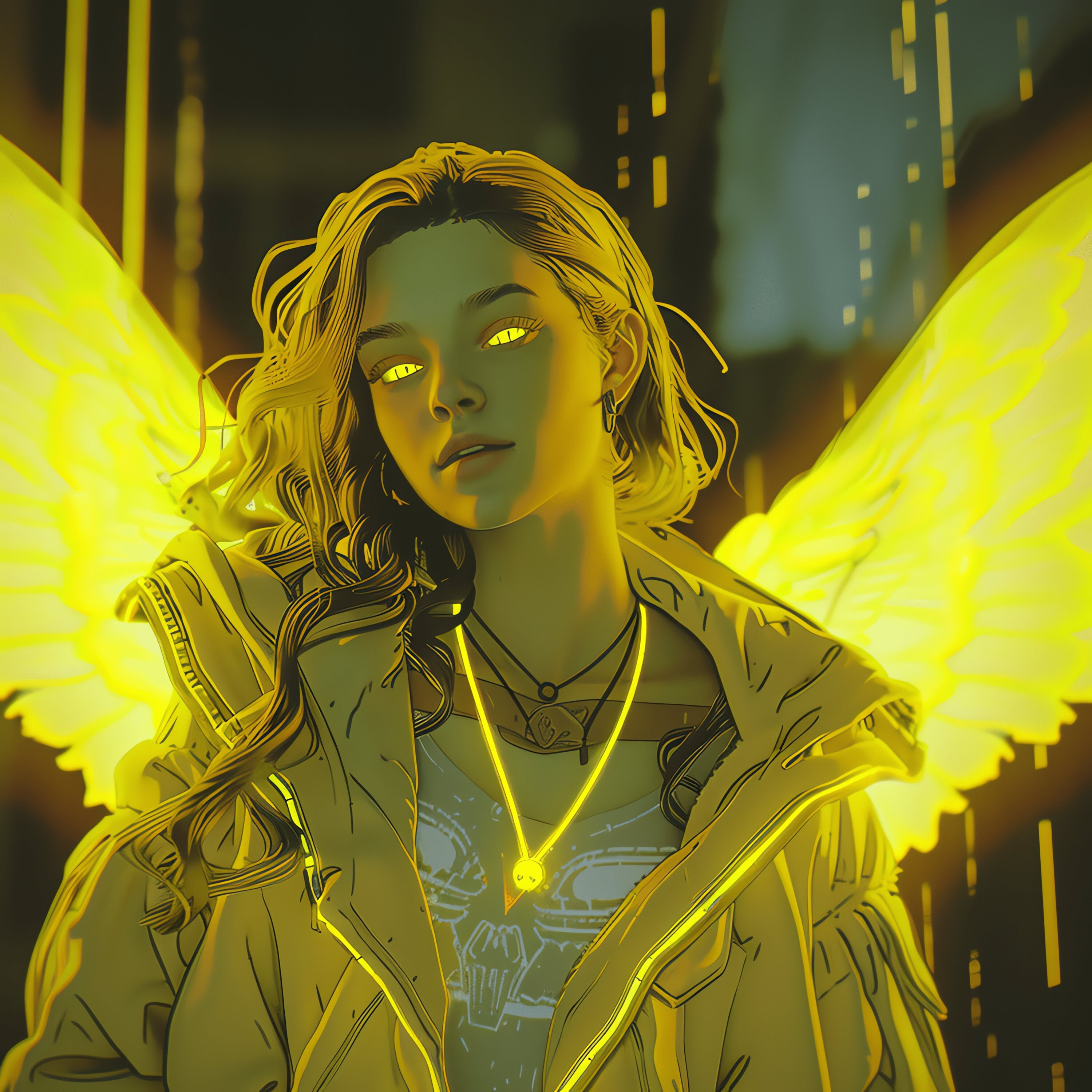 Neon Angel PNG Clipart Bundle 47 High Quality PNG Instant Download ...