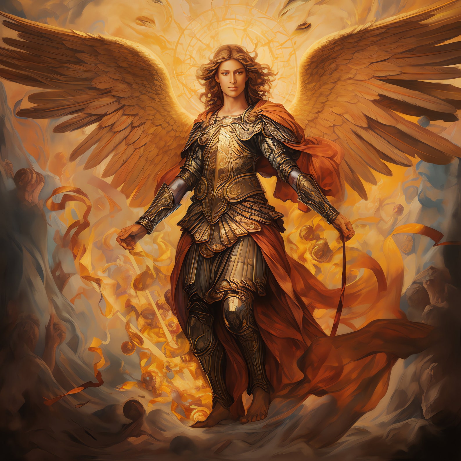 Archangel in Armor Clipart - 45 High Quality Jpgs - Digital Download ...