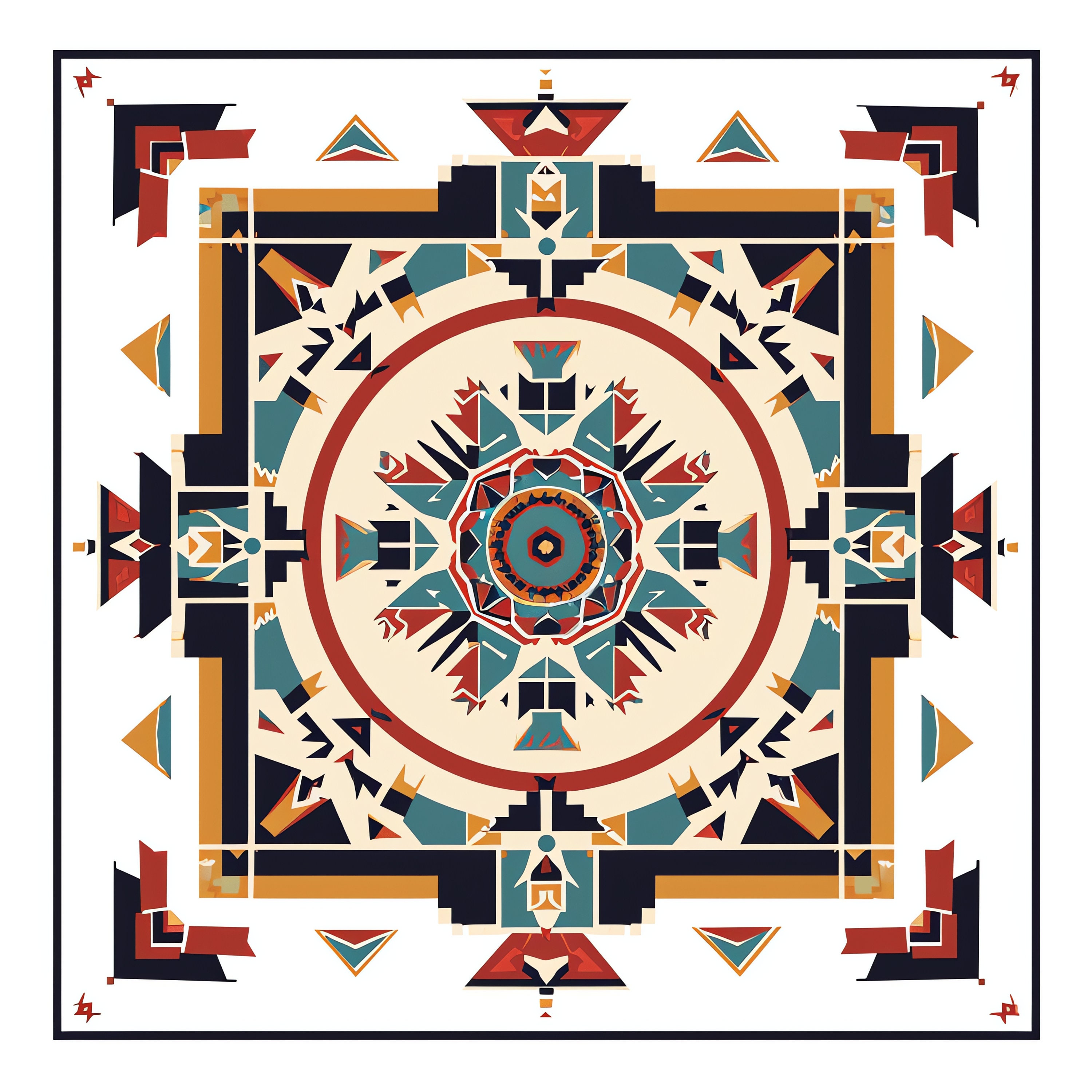 Navajo Sand Mandala PNG Bundle 51 Style High Quality PNG Instant ...