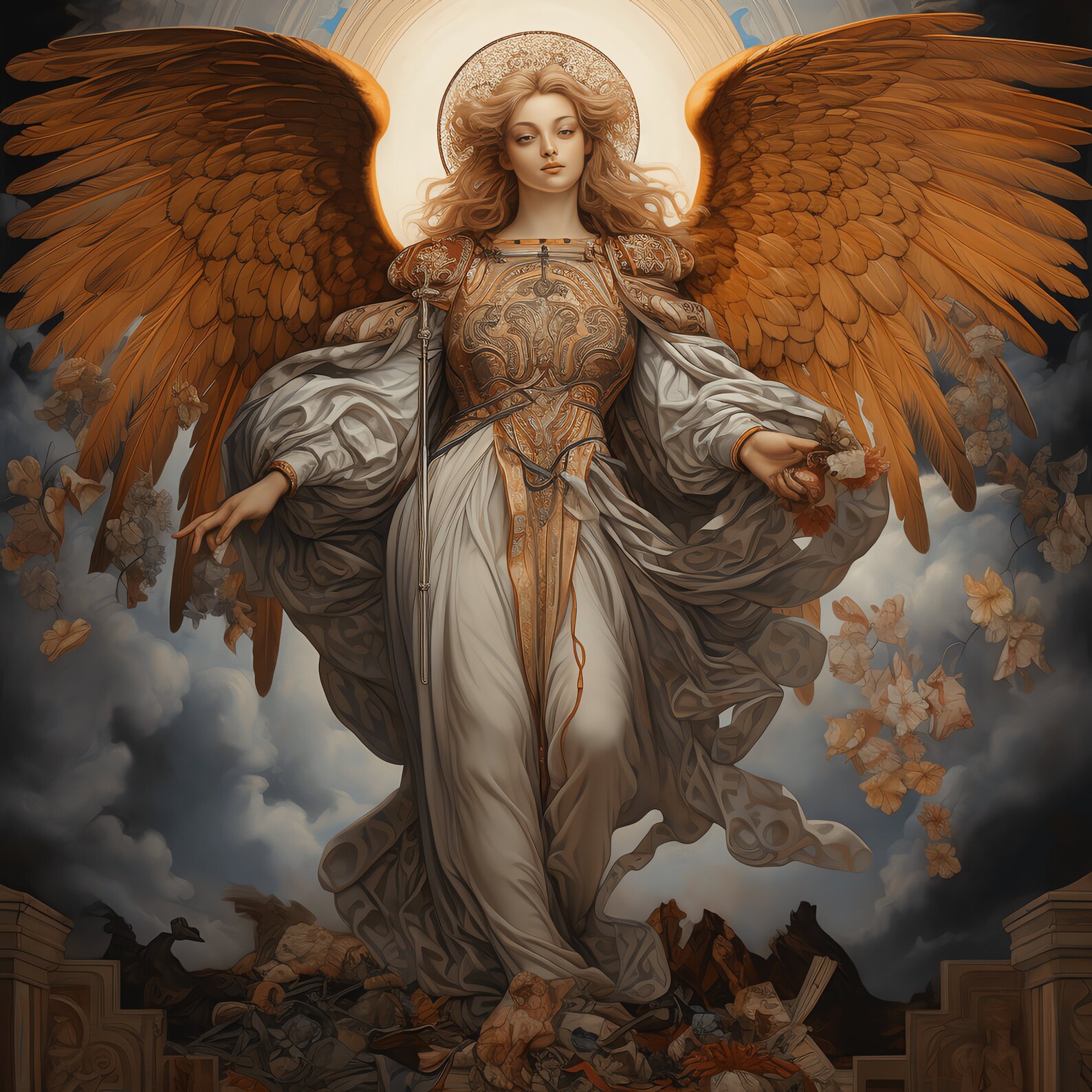 Full Body Renaissance Archangel Clipart 40 High Quality Jpgs Digital ...