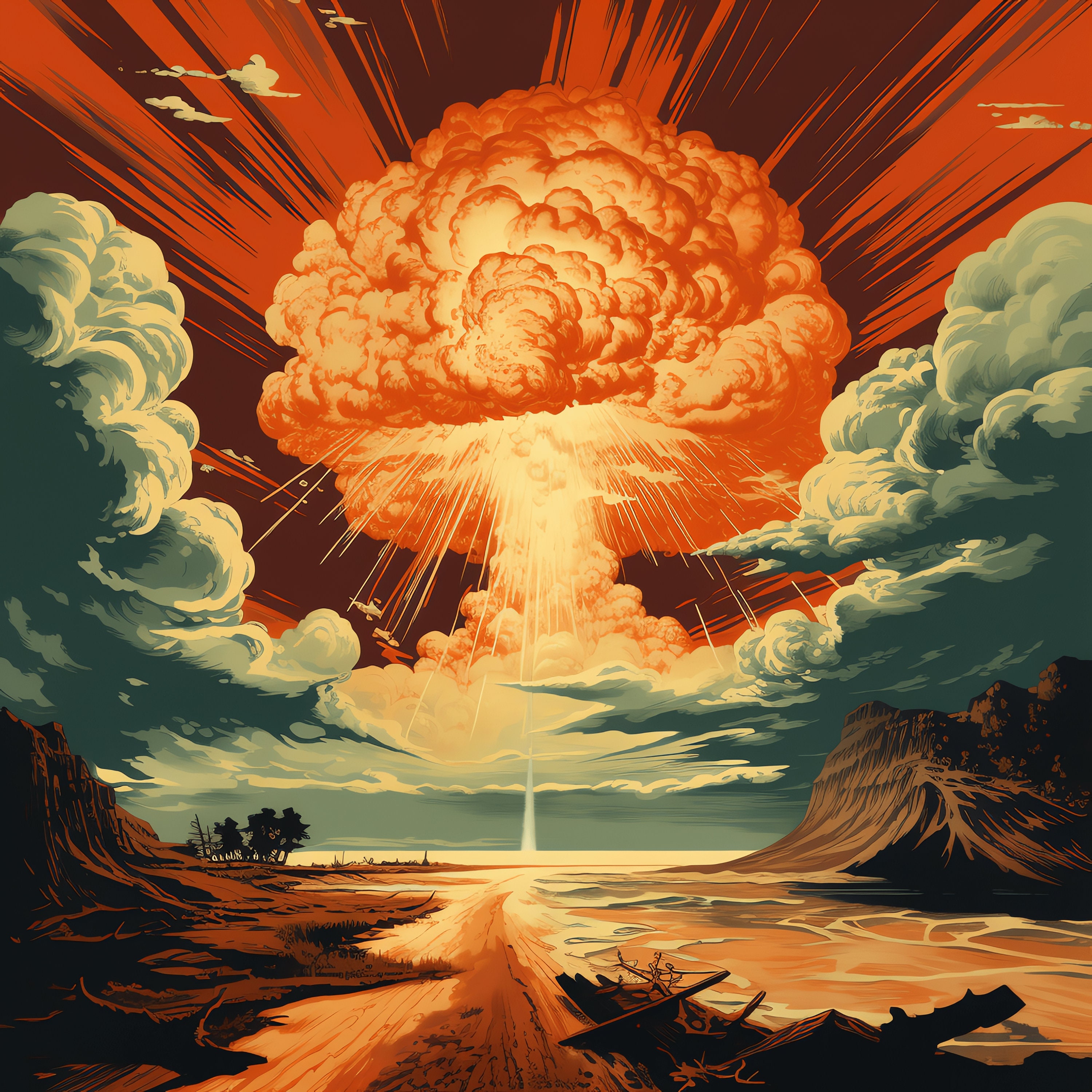 Nuke PNG Clipart 45 High Quality PNG Instant Download Card Making ...