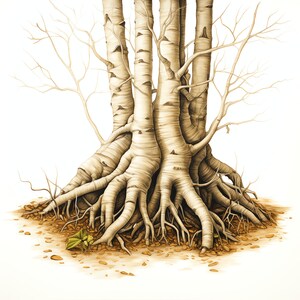 Intertwined Tree Roots PNG Clipart Bundle 50 High Quality PNG Instant ...