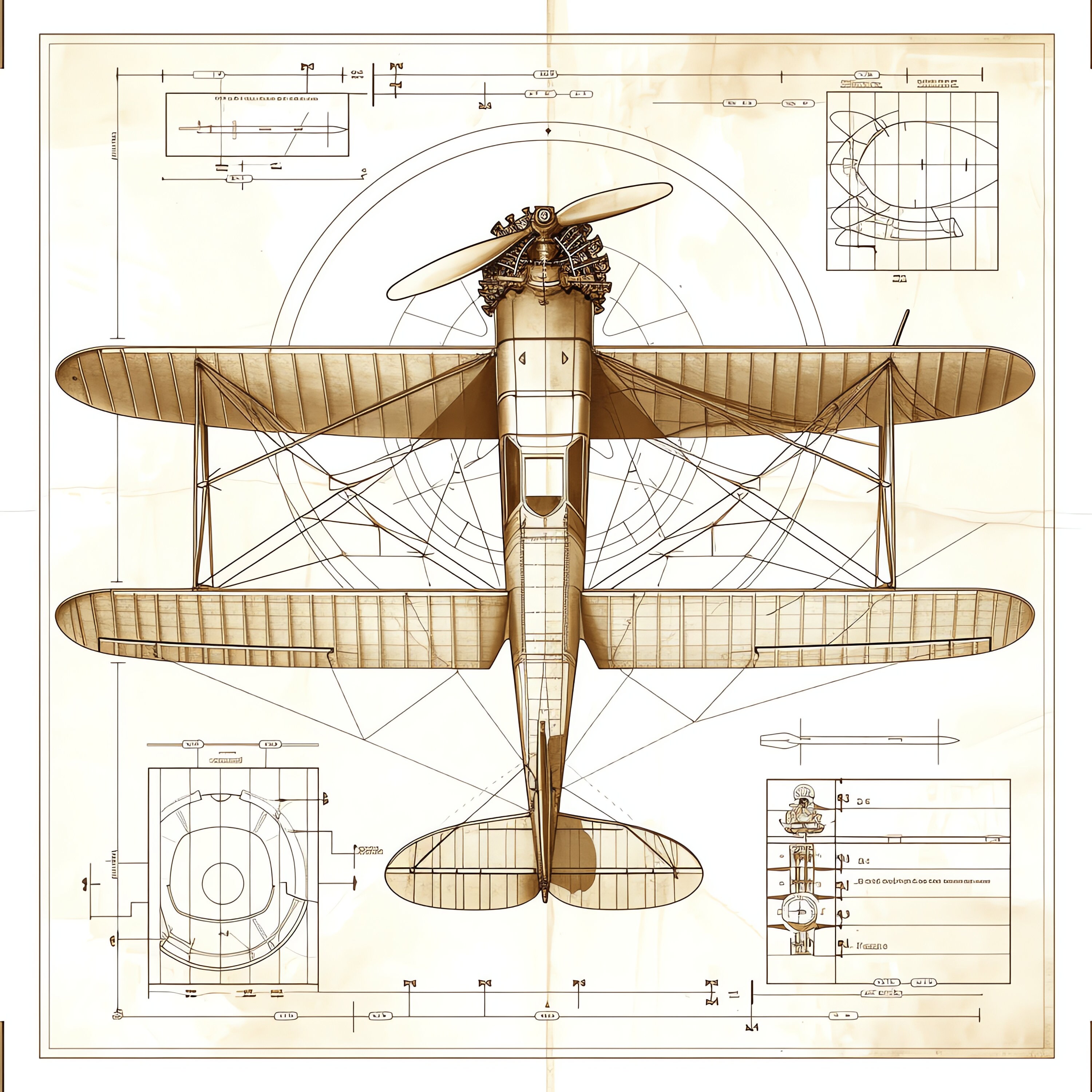 Vintage Plane Schematic PNG Bundle 41 High Quality PNG Instant Download ...