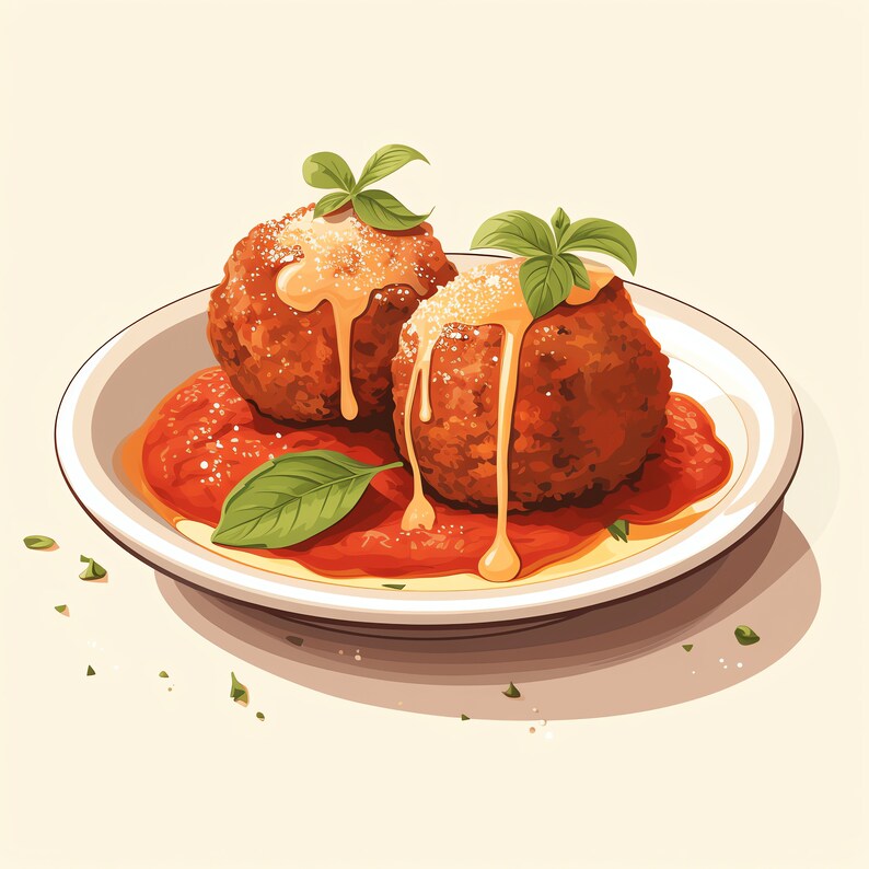 Meatball PNG Clipart Bundle 45 High Quality PNG Instant - Etsy