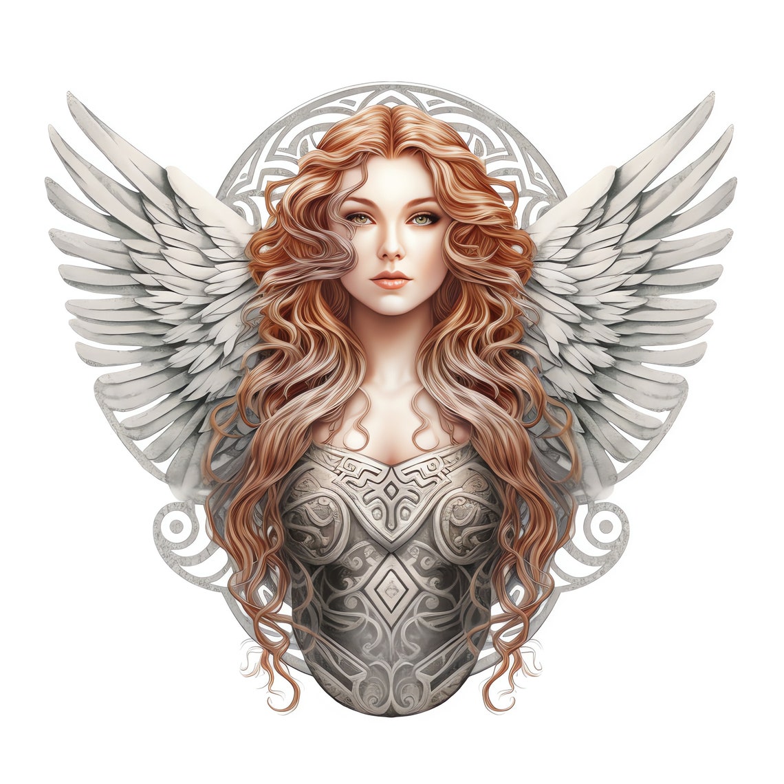 Celtic Angel Clipart 40 High Quality Jpgs Digital Download Card Making ...