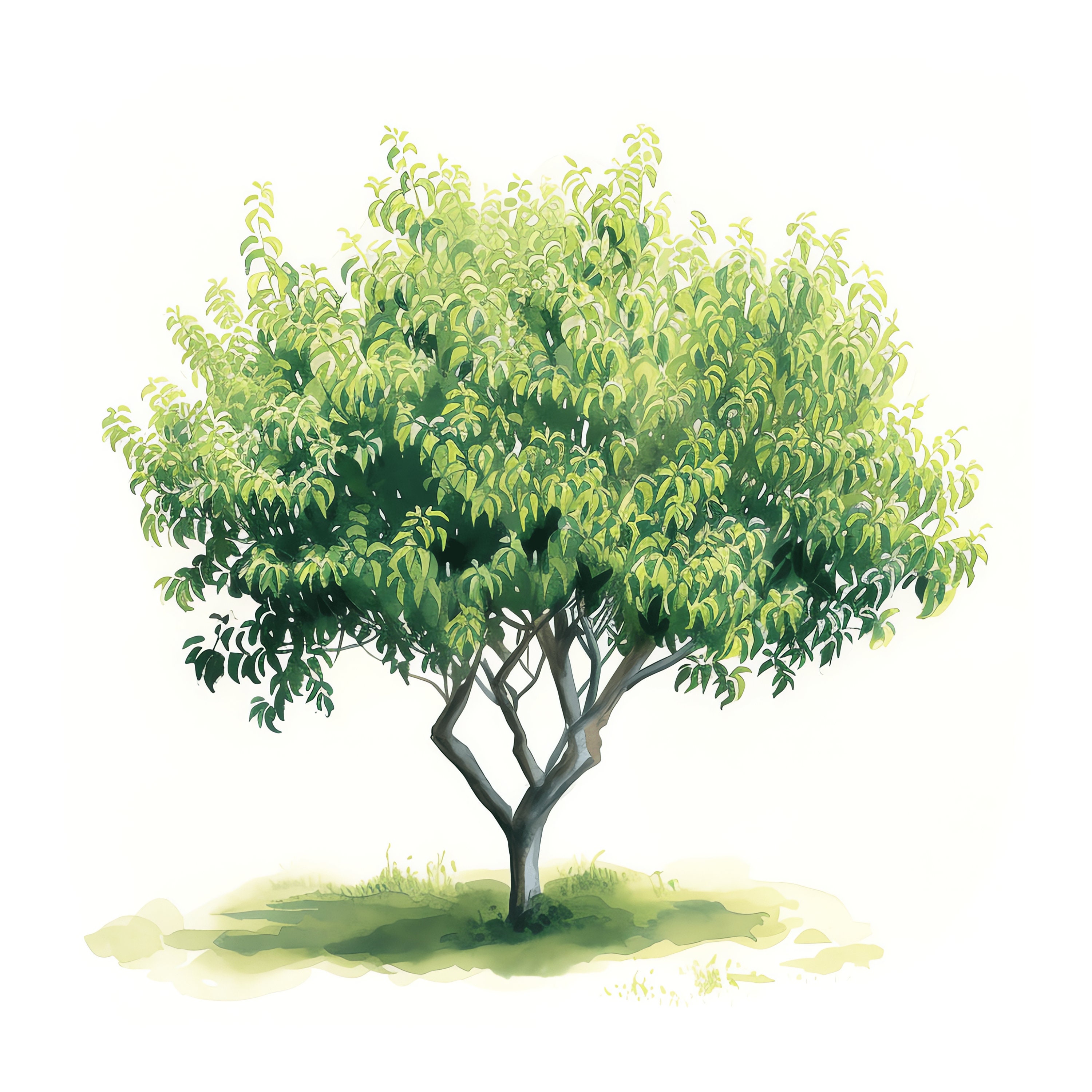 Watercolor Pepper Tree PNG Bundle - 50 High Quality PNG - Instant ...