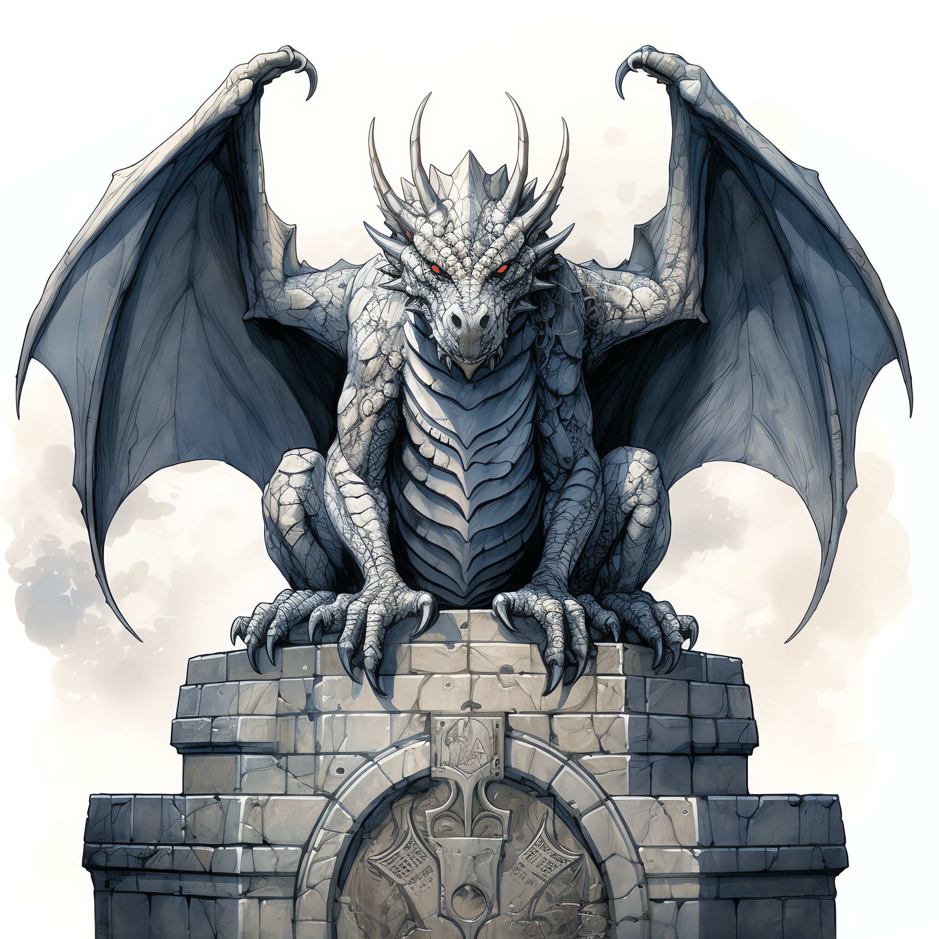 Gargoyle PNG Clipart Bundle - 50 High Quality PNG - Instant Download ...