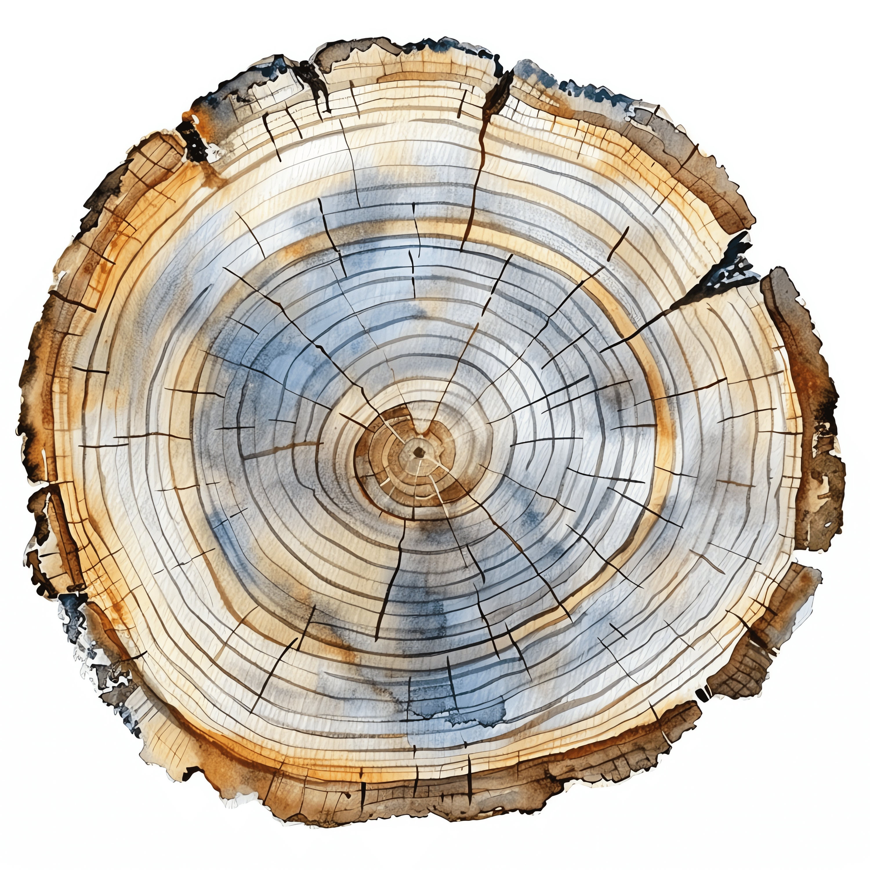 Tree Rings PNG Clipart Bundle 50 High Quality PNG Instant Download ...