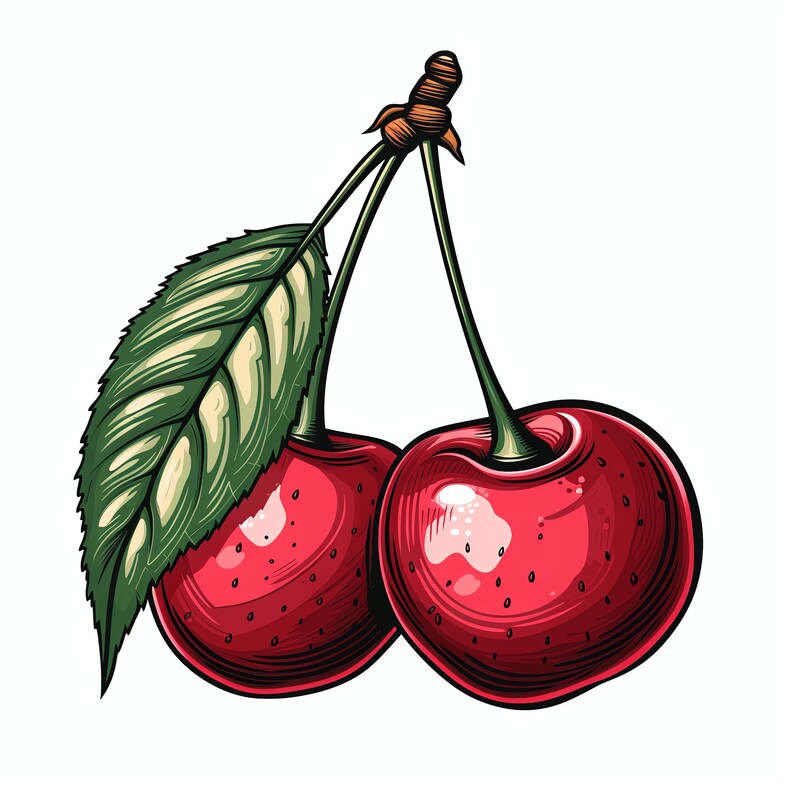 Cherries Pop Art PNG Bundle 50 High Quality PNG Instant Download ...