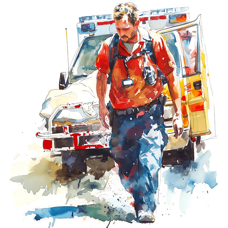 Paramedic PNG Clipart Bundle - 47 High Quality PNG - Instant Download ...