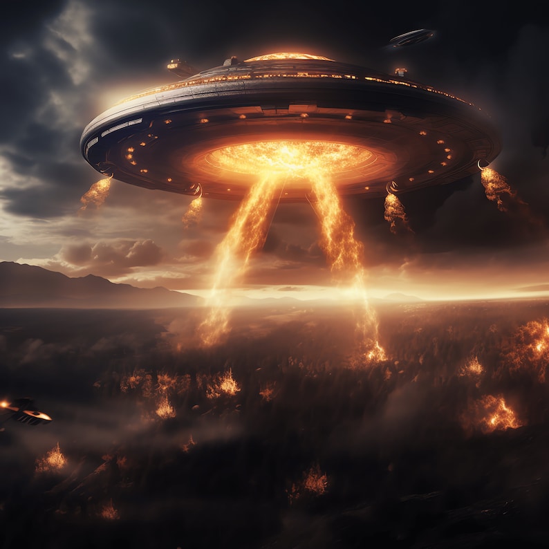 Alien Invasion PNG Clipart 50 High Quality PNG Instant Download Card ...