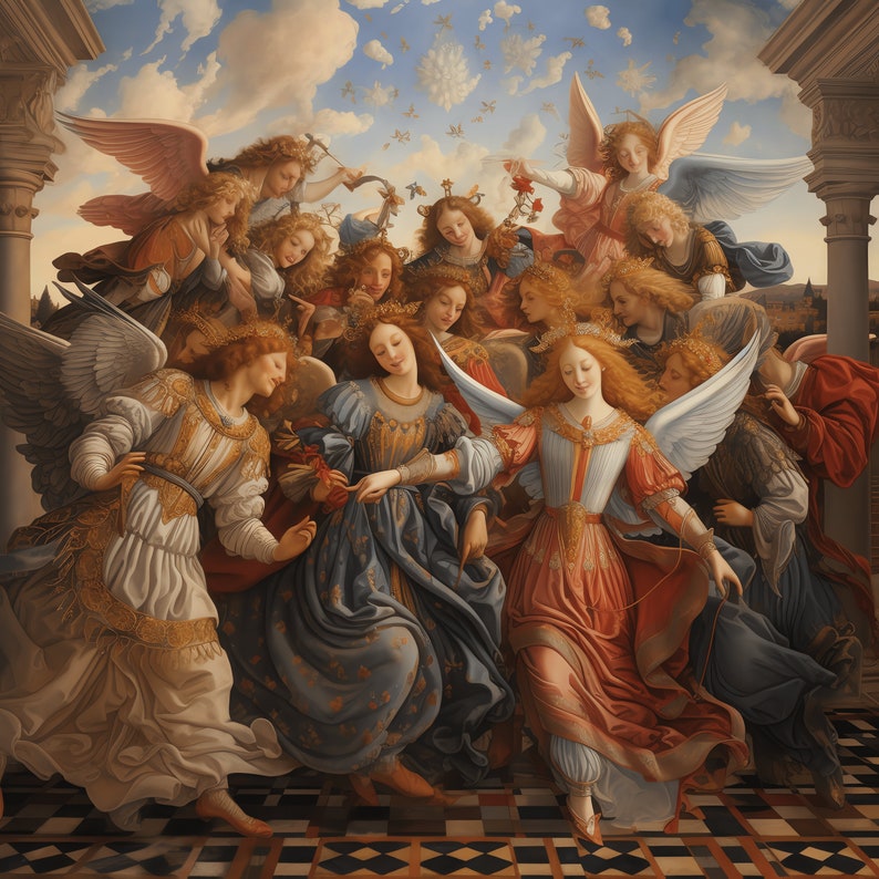 Renaissance Angels Dancing PNG Clipart 26 High Quality PNG Instant ...