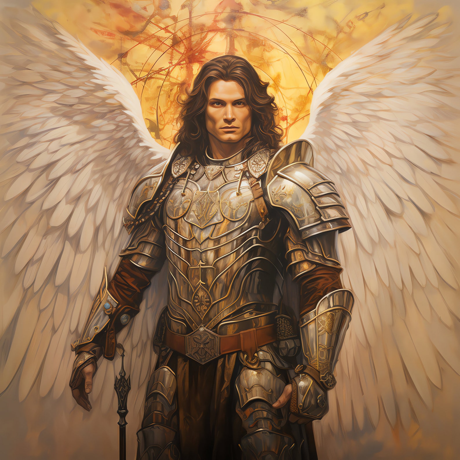 Archangel in Armor Clipart - 45 High Quality Jpgs - Digital Download ...