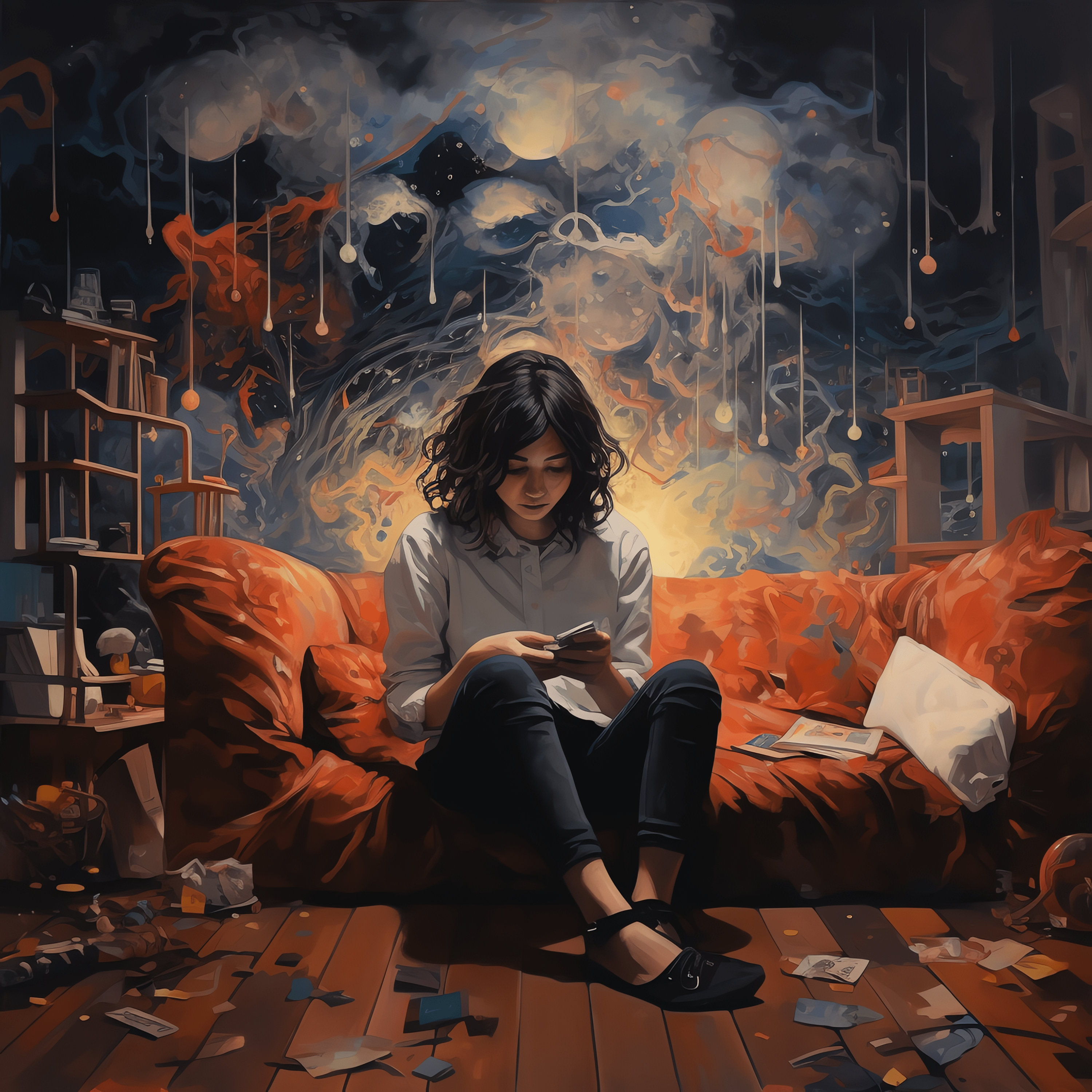 Anxiety Representation Clipart 35 High Quality PNG Instant Download ...