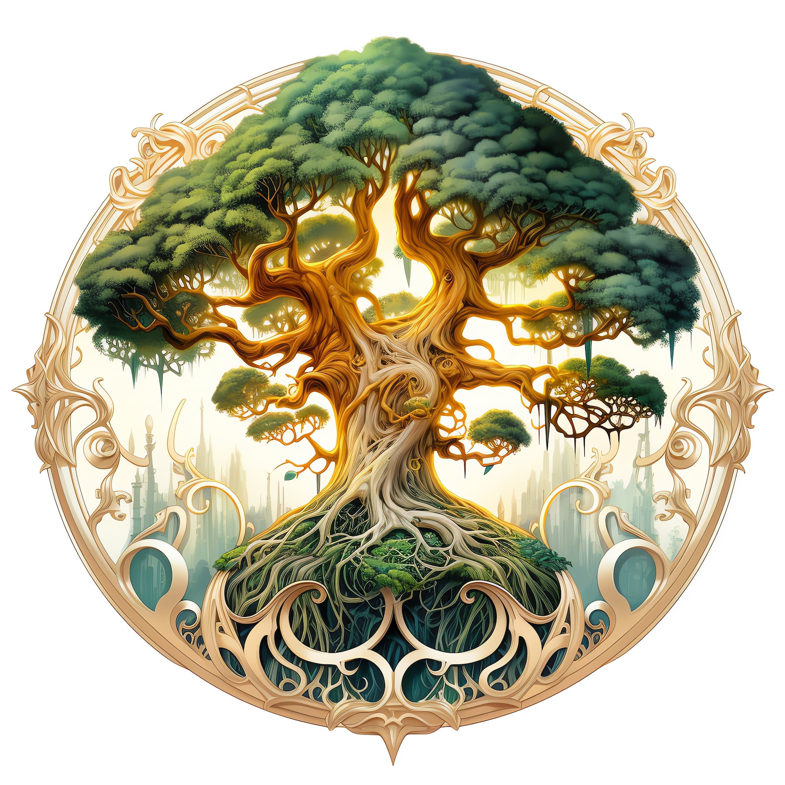 Tree of Life Mega Pack Clipart - 200 High Quality Jpgs - Digital ...
