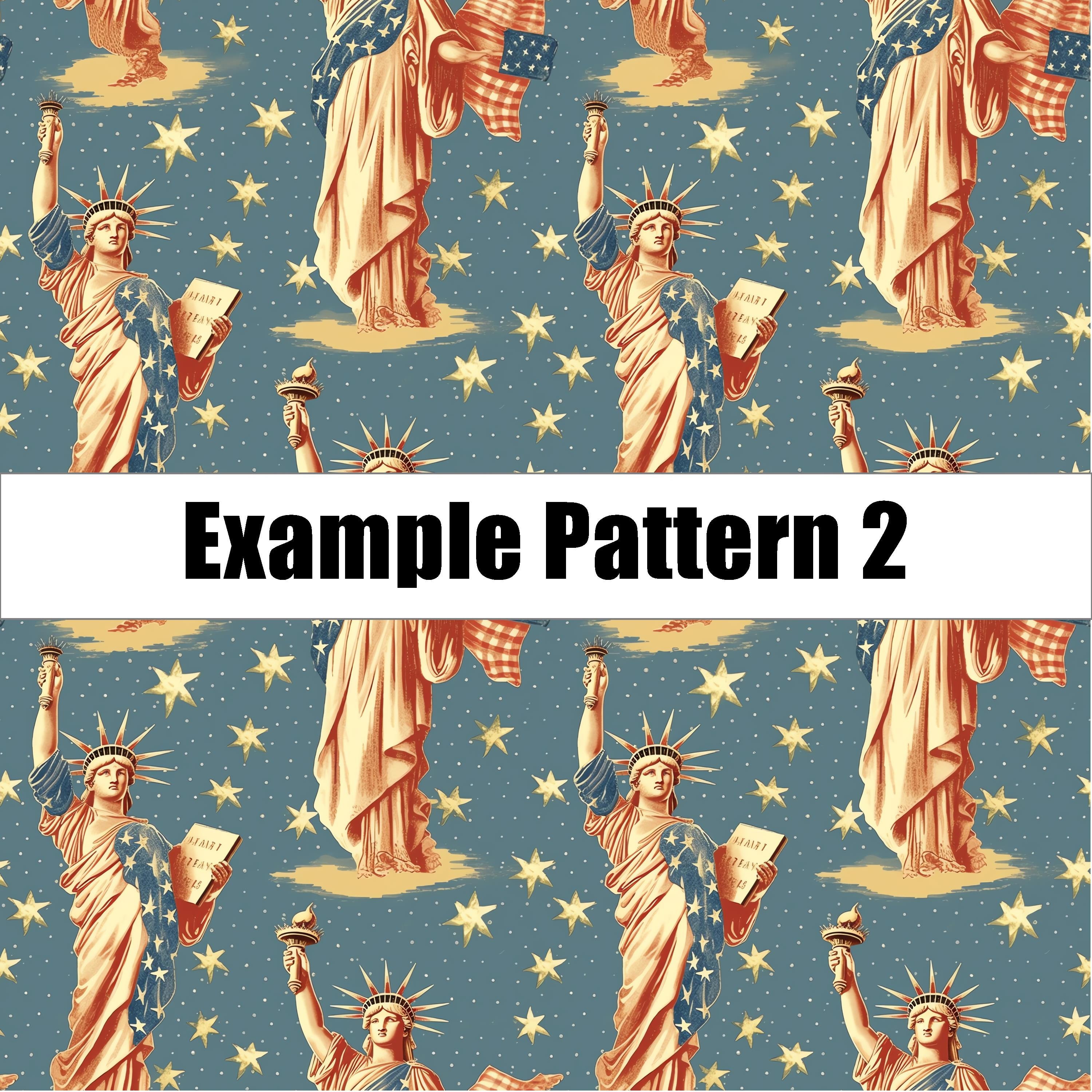 28 Memorial Day Seamless Patterns Digital Paper Set, Red White and Blue ...