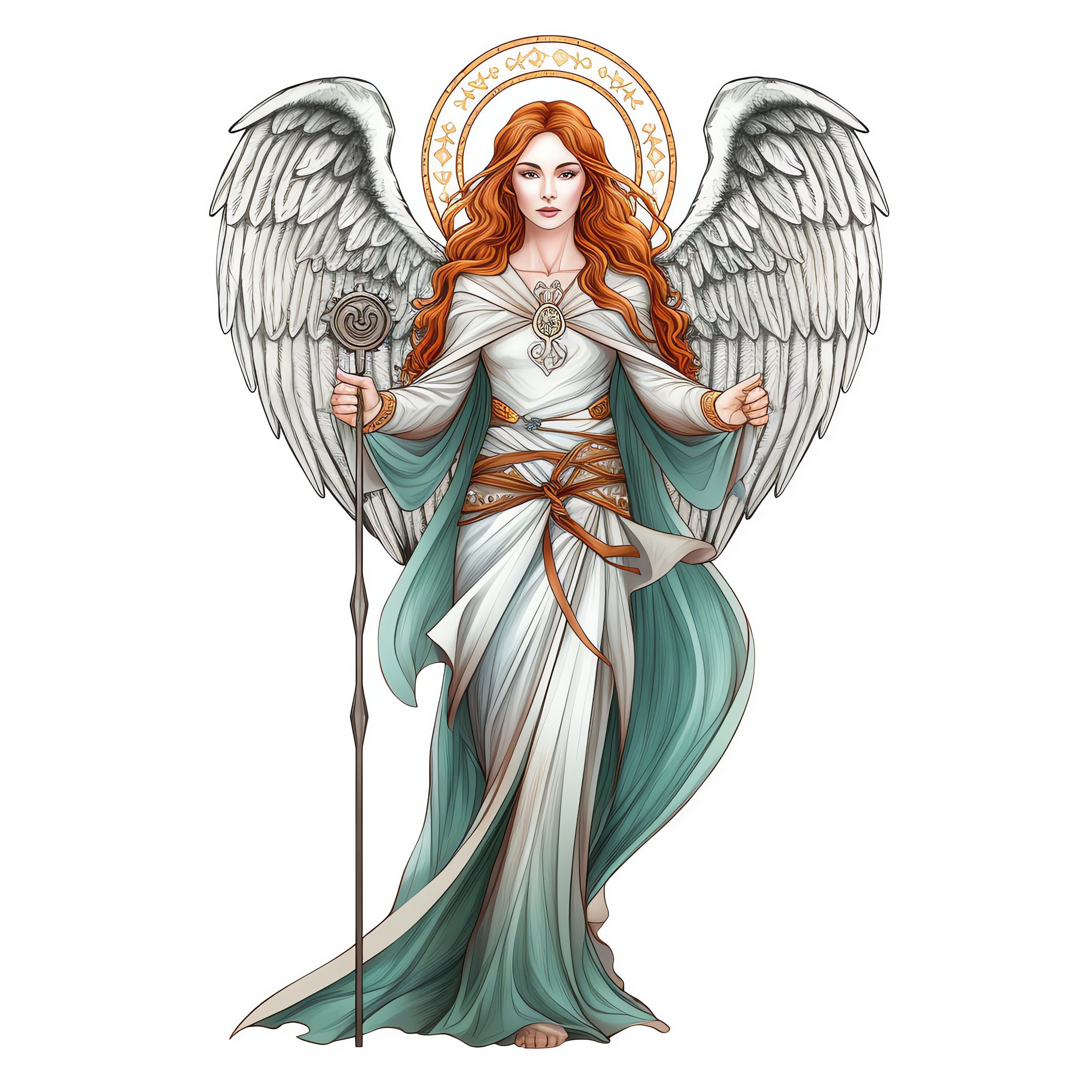 Celtic Angel Clipart 40 High Quality Jpgs Digital Download Card Making ...