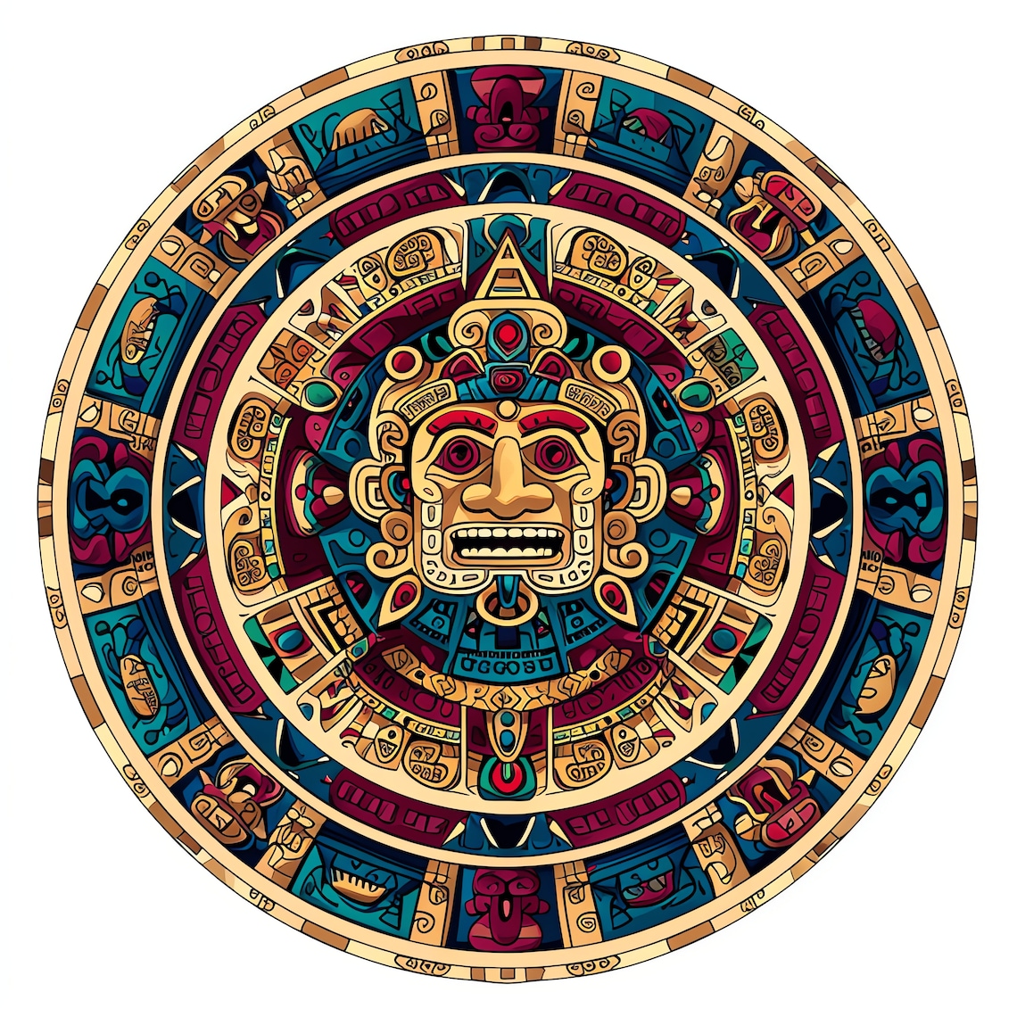 Mayan Mandala PNG Clipart Bundle 50 High Quality PNG Instant Download ...