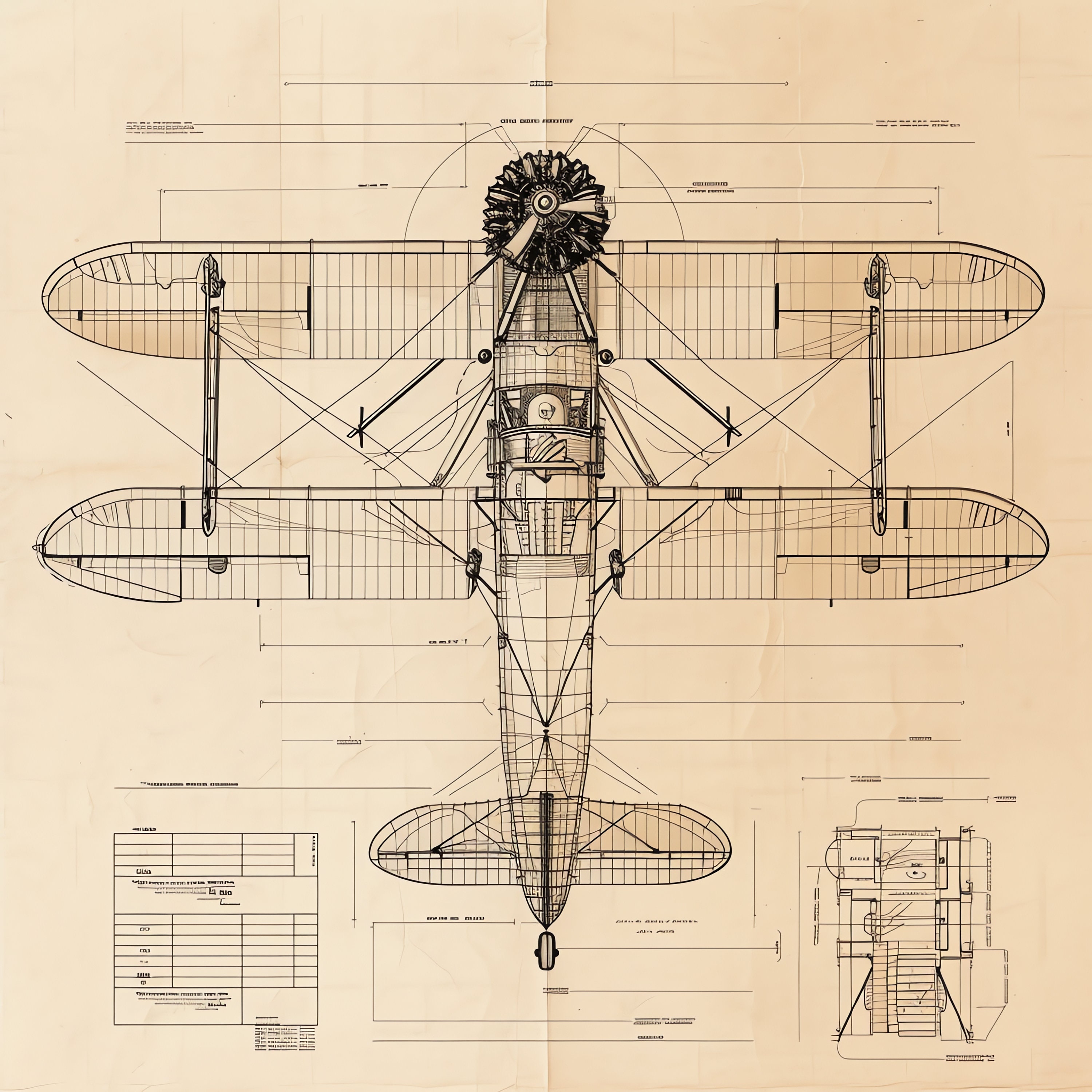 Vintage Plane Schematic PNG Bundle 41 High Quality PNG Instant Download ...