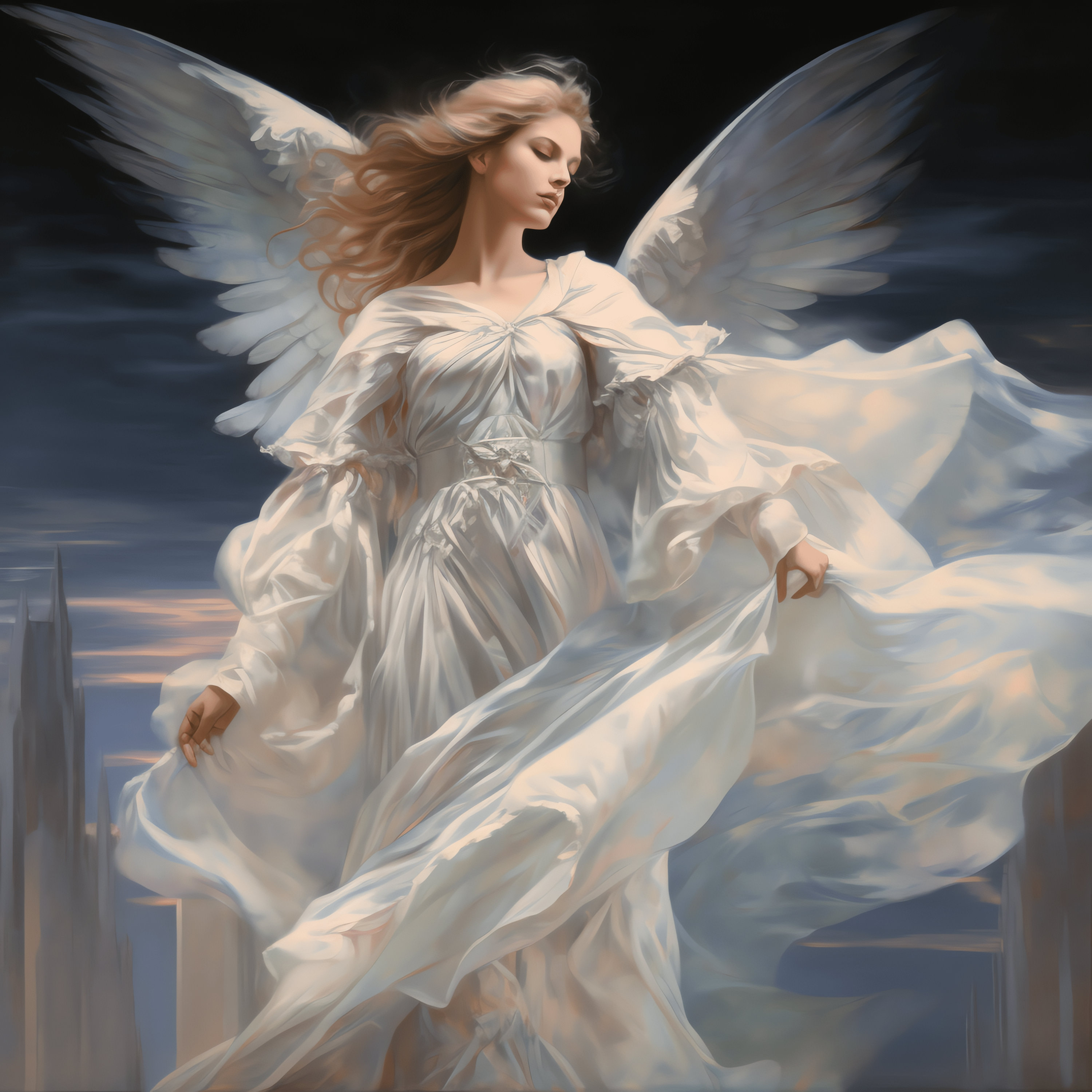 Moonlit Seraph Angel Clipart Bundle - 39 High Quality PNG - Instant ...