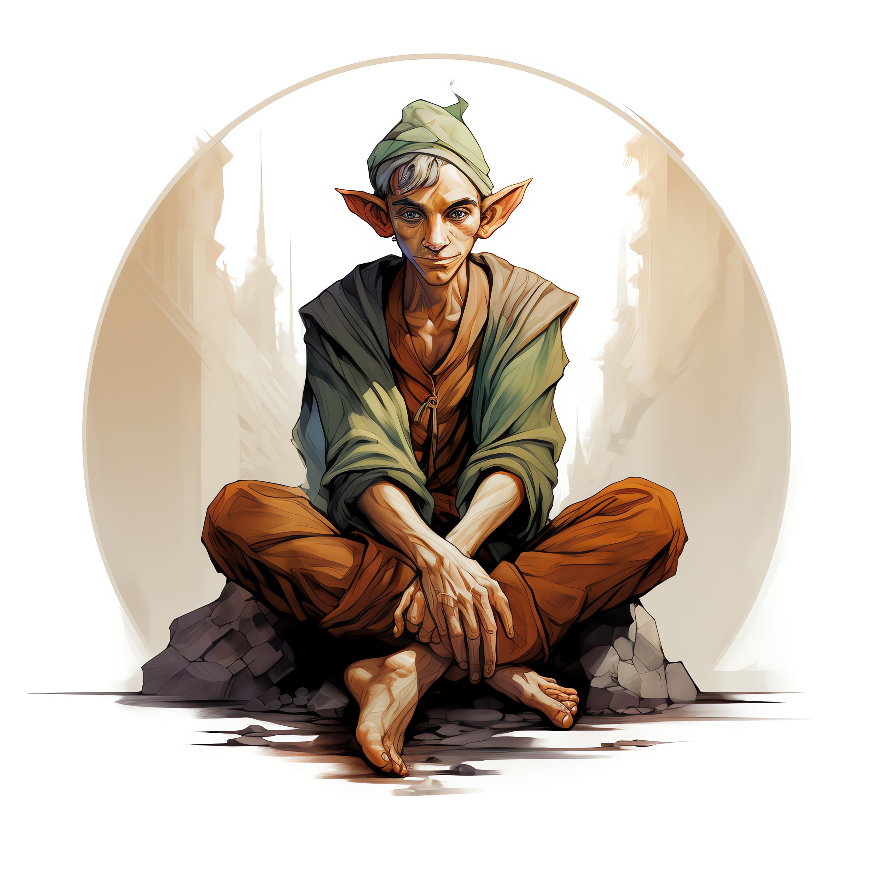 Sitting Elf Clipart 30 High Quality Jpgs Digital Download Card Making ...