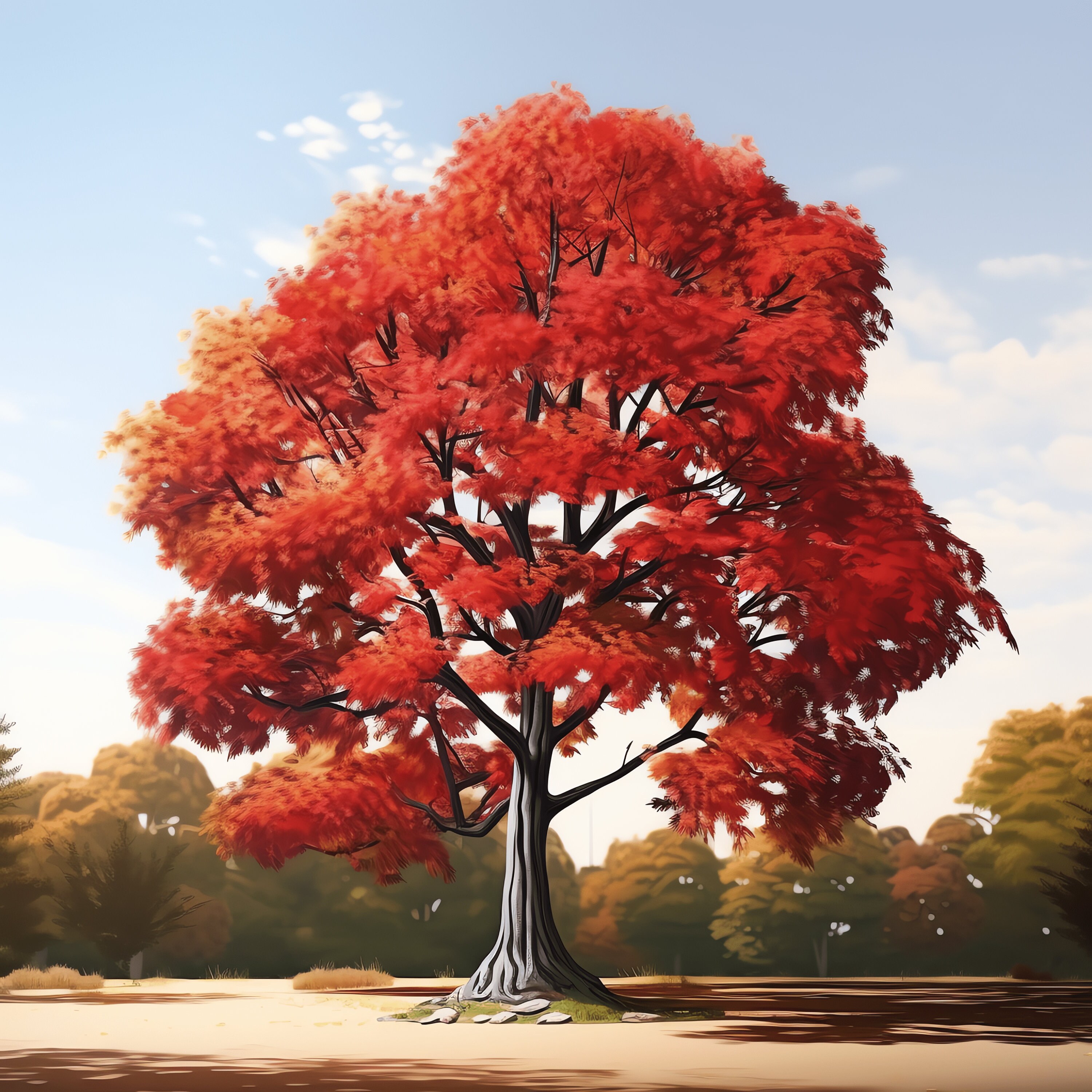 3D Assorted Tree Bundle 45 High Quality PNG Instant Download Printable ...