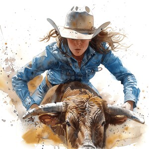 Cowgirl Rodeo PNG Clipart Bundle - 36 High Quality PNG - Instant ...