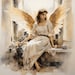 Victorian Angel Watercolor Bundle - 35 High Quality PNG - Instant ...