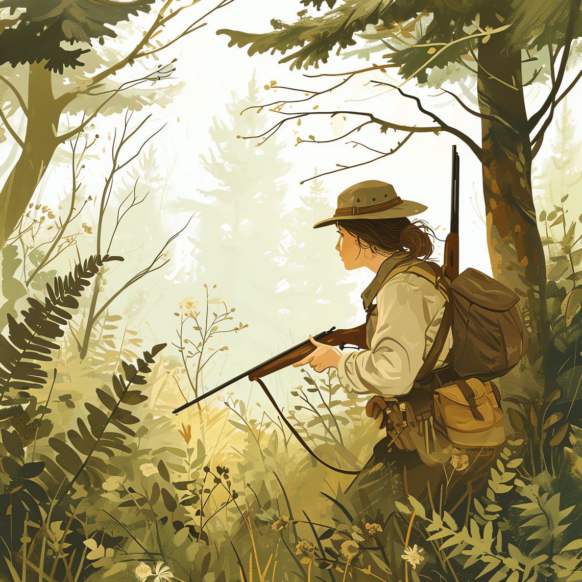 Hunting Woman PNG Clipart Bundle 41 High Quality PNG Instant Download ...