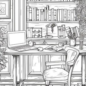 Cozy Interior Coloring Page PDF Book - 37 High Quality Images - Instant ...