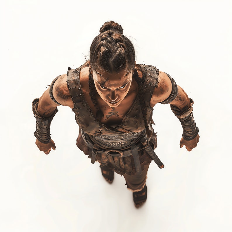 Female Celtic Warrior Virtual Tabletop Tokens PNG Clipart Bundle 100 ...