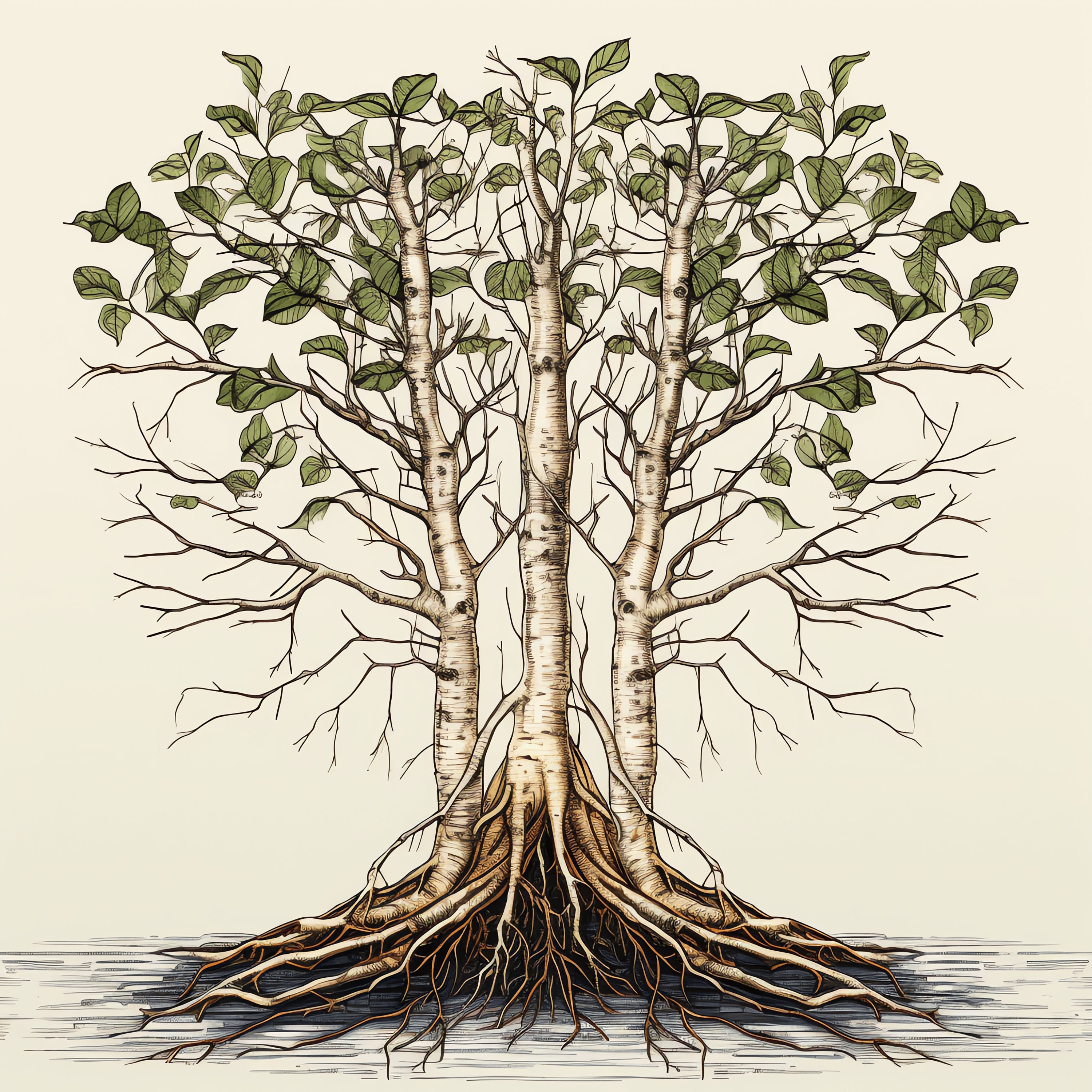 Renaissance Tree With Roots PNG Clipart Bundle 45 High Quality PNG ...