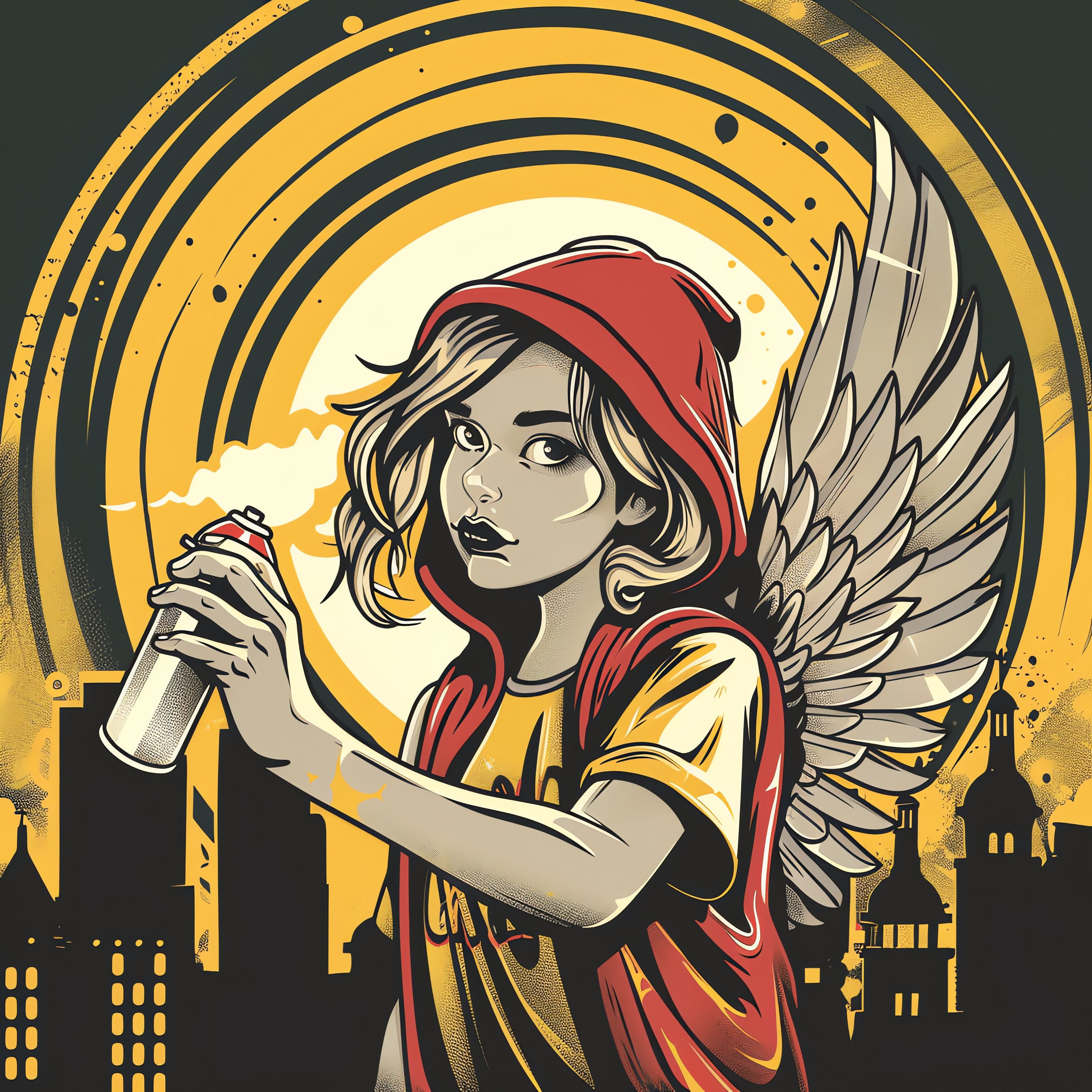 Urban Angel PNG Clipart Bundle - 47 High Quality PNG - Instant Download - Calendar Card Mug ...