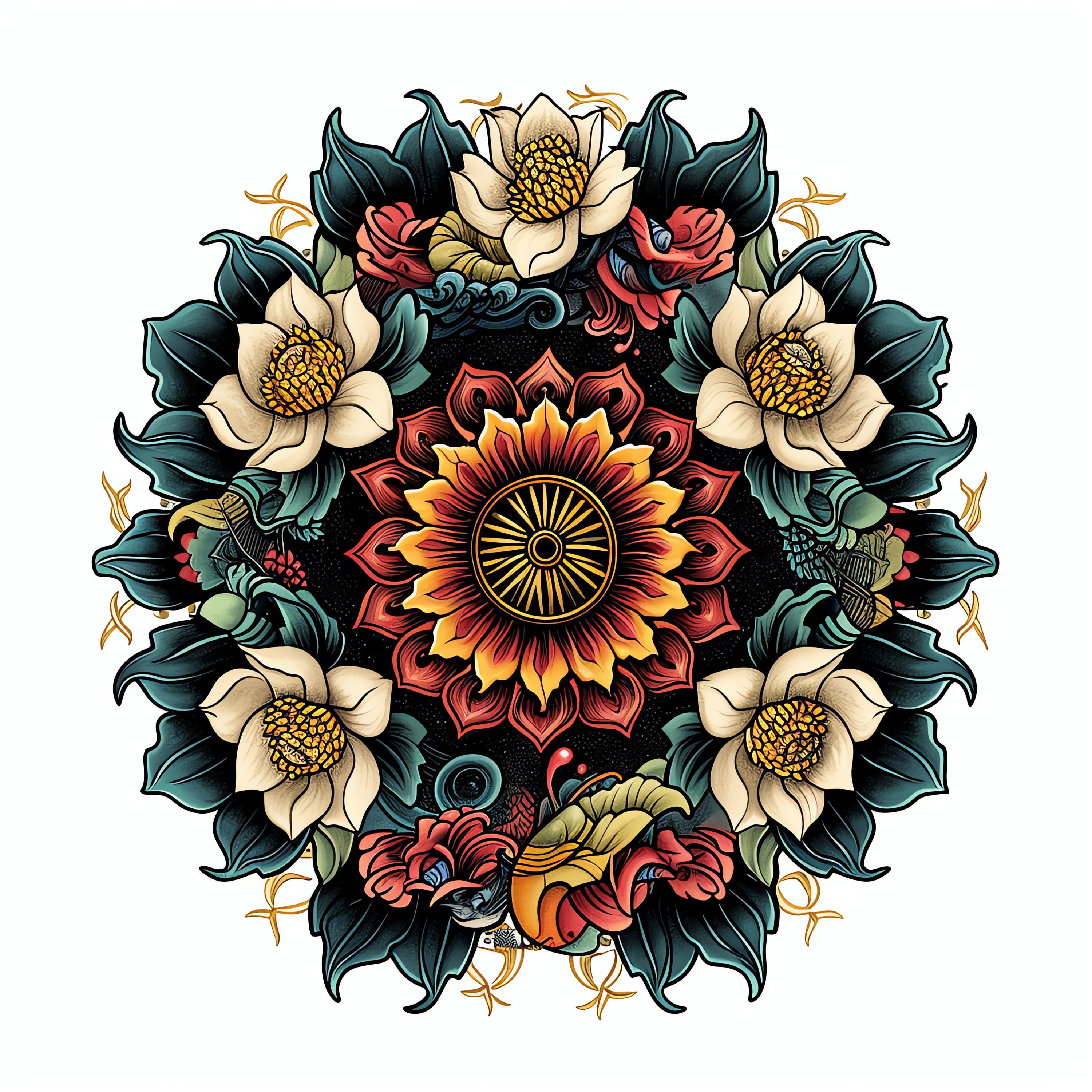 Japanese Zen Mandala PNG Bundle 50 High Quality PNG Instant Download ...