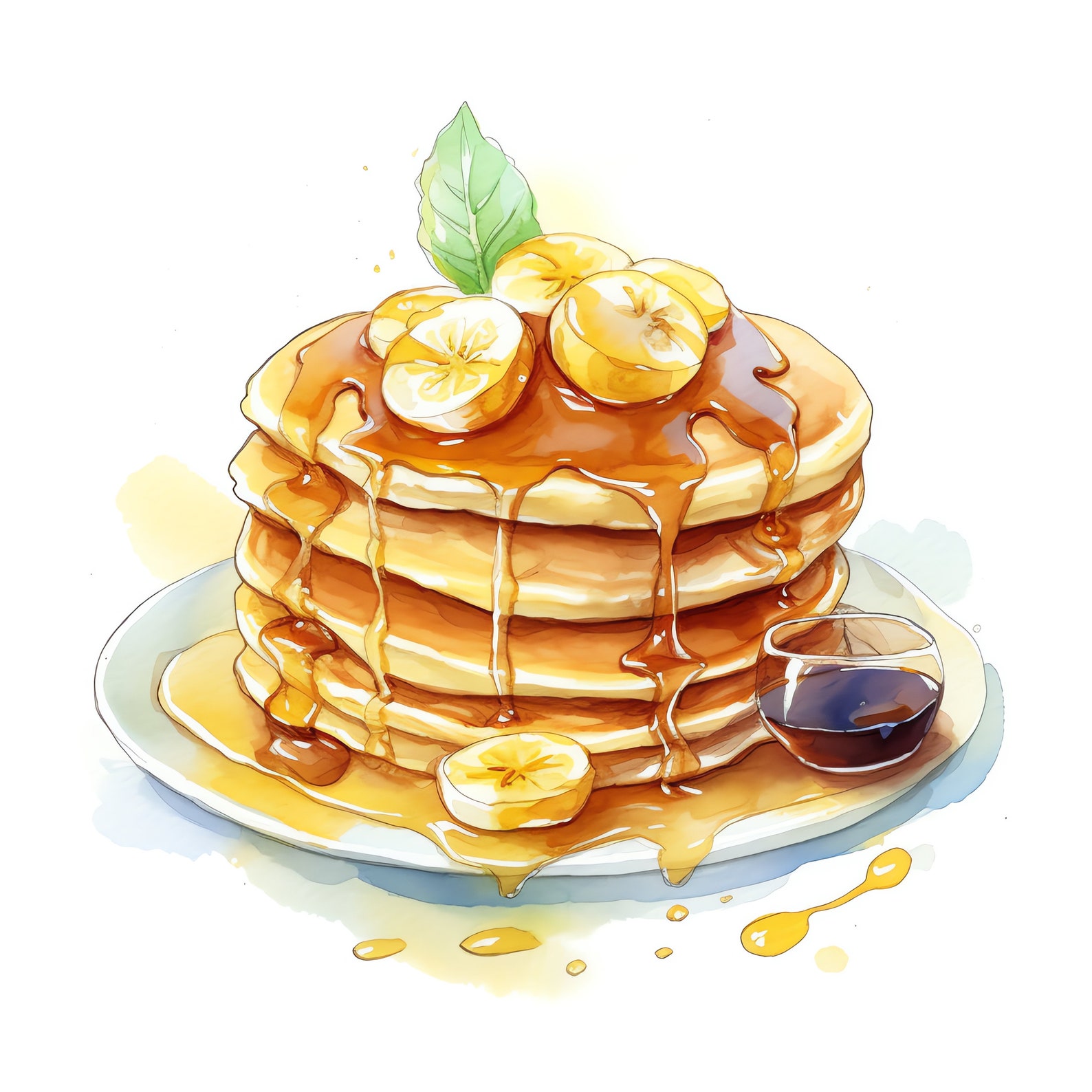 Pancake Clipart - 50 High Quality Jpgs - Digital Download - Card Making ...
