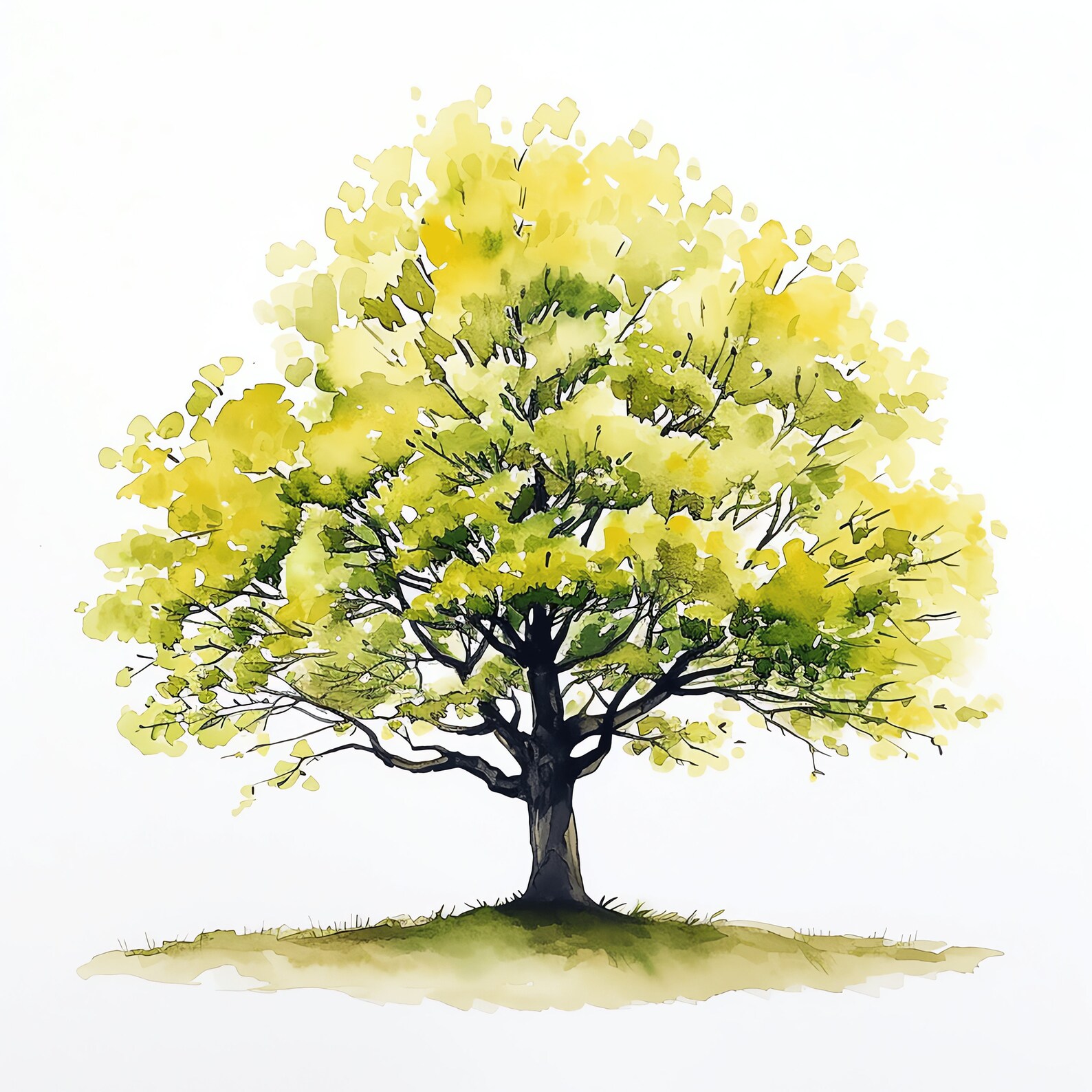 Rowan Tree Watercolor Bundle - 45 High Quality PNG - Instant Download ...