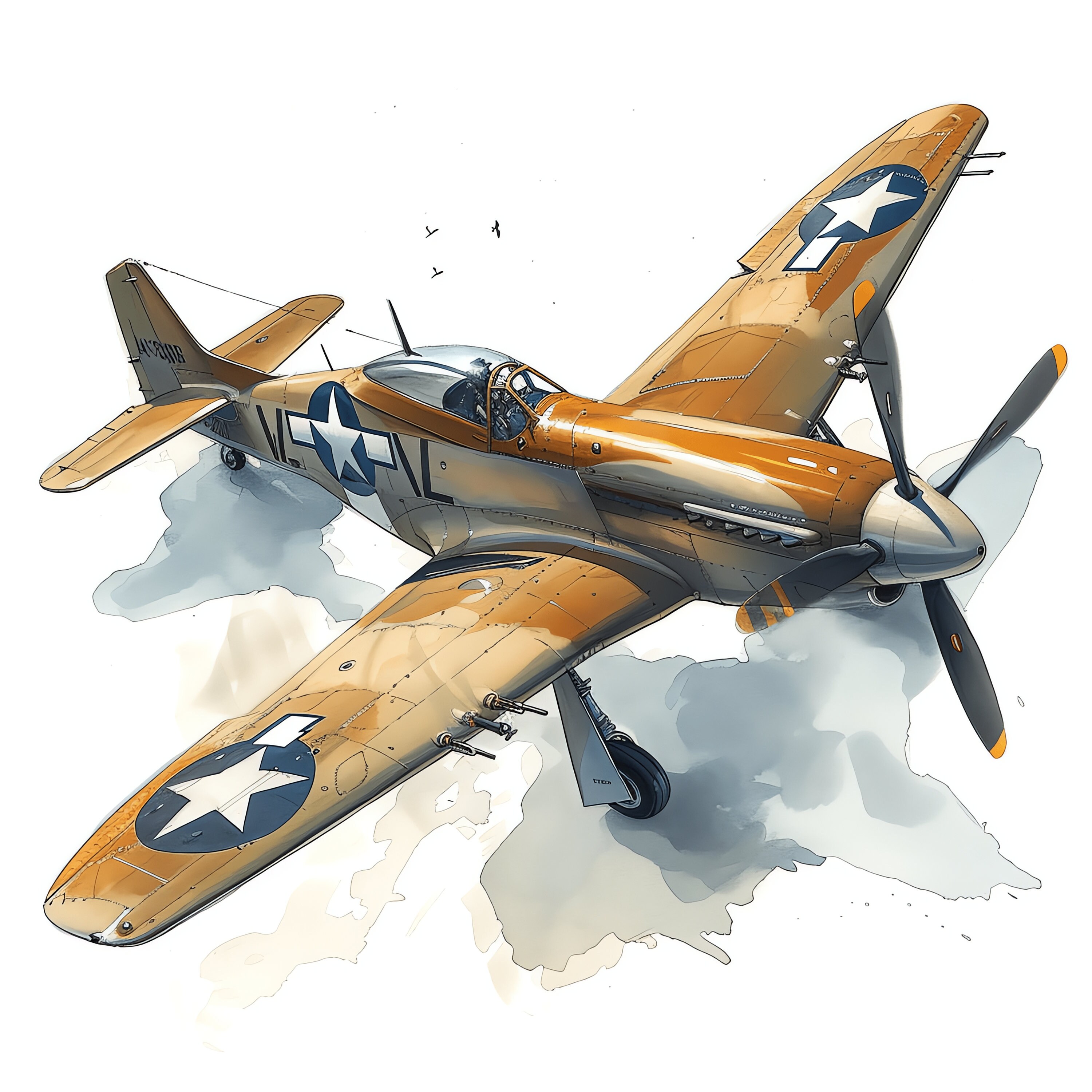 WW2 Illustration Bundle 45 High Quality PNG Instant Download Historical ...