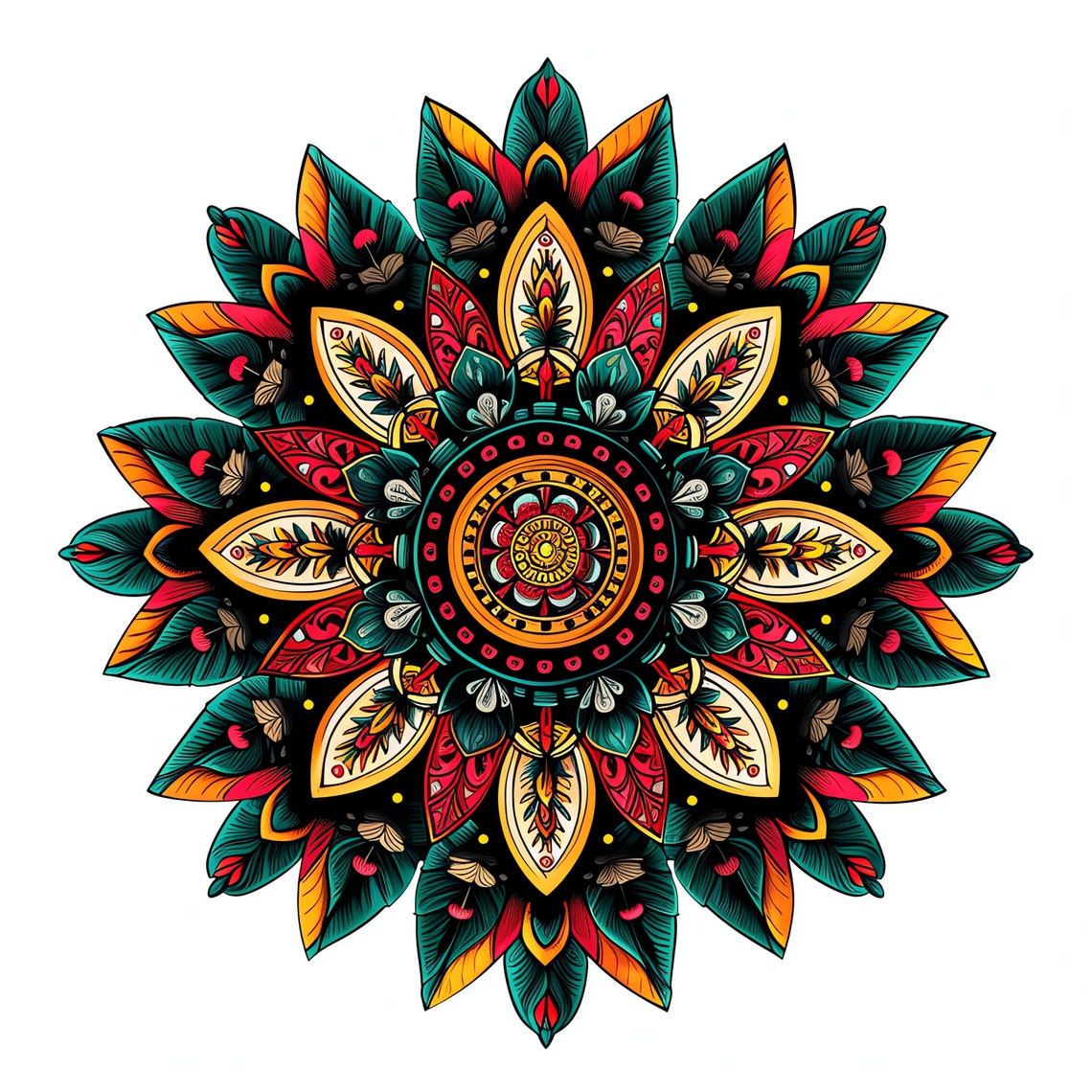 Mayan Mandala PNG Clipart Bundle - 50 High Quality PNG - Instant ...