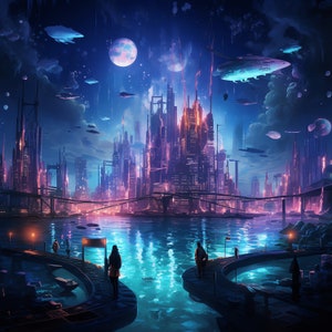 Neon Abyss PNG Clipart Bundle - 50 High Quality PNG - Instant Download ...