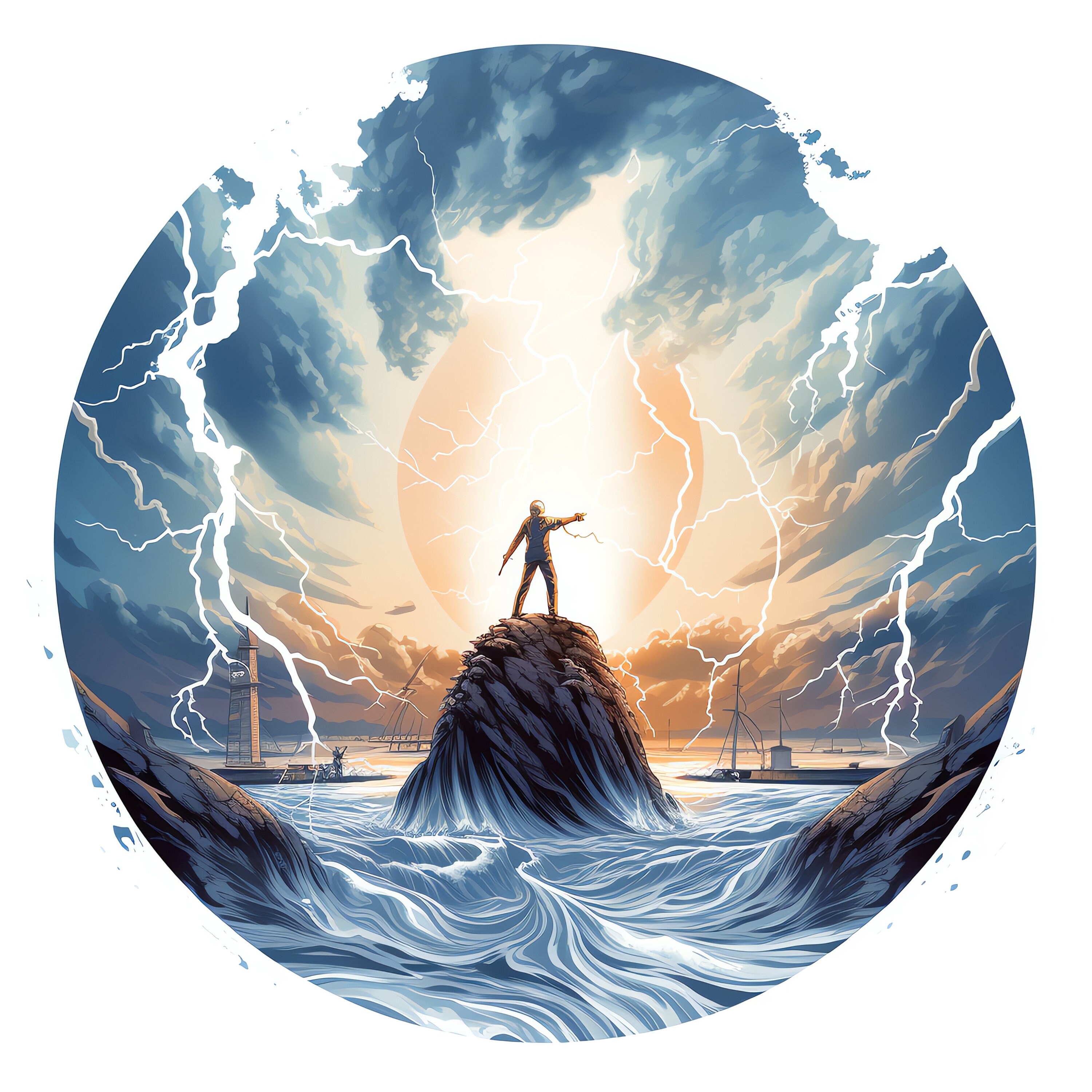 Fantasy Artistic Lightning Bolts Illustration Clipart - 30 High Quality ...