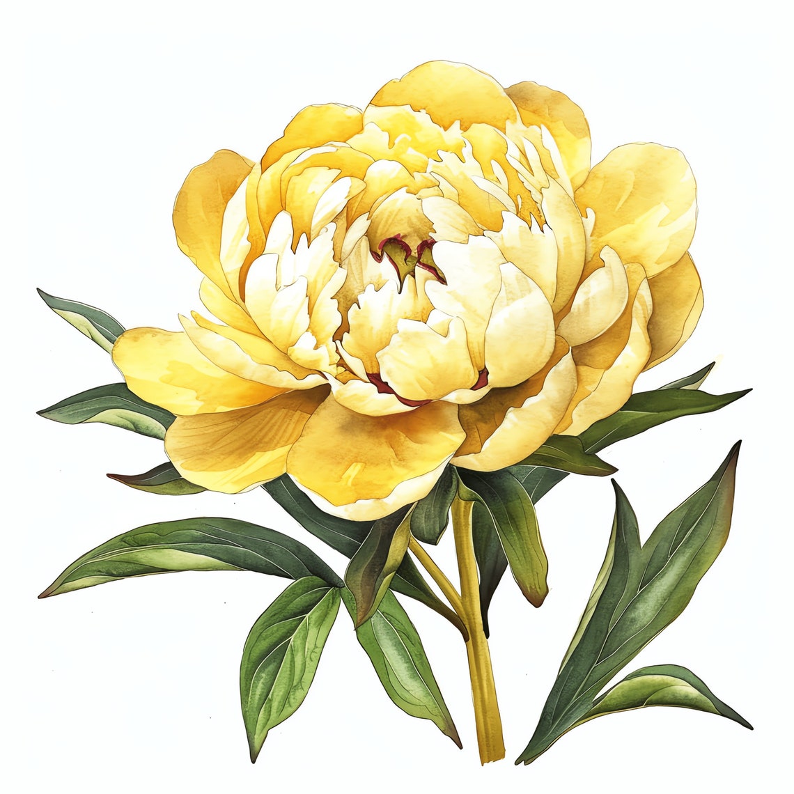 Watercolor Peonies PNG Bundle 45 High Quality PNG Instant Download ...