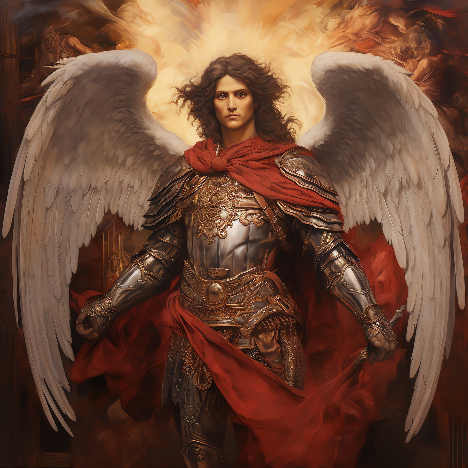 Archangel in Armor Clipart - 45 High Quality Jpgs - Digital Download ...