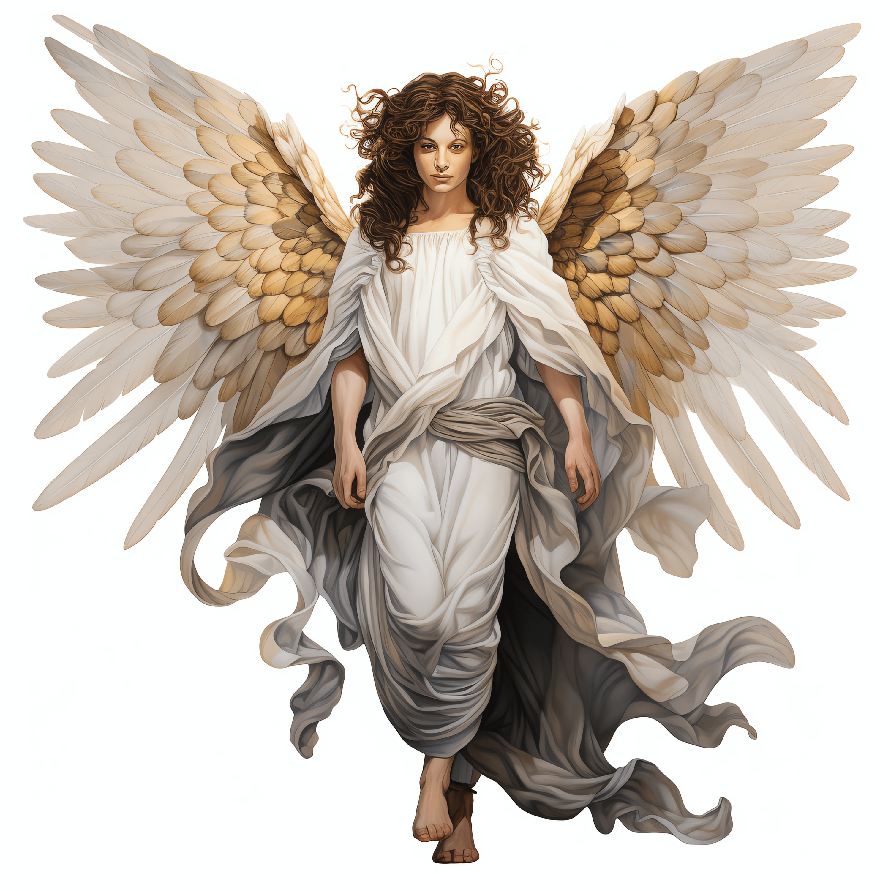 Angel on a White or Neutral Background Clipart Bundle - 50 High Quality ...